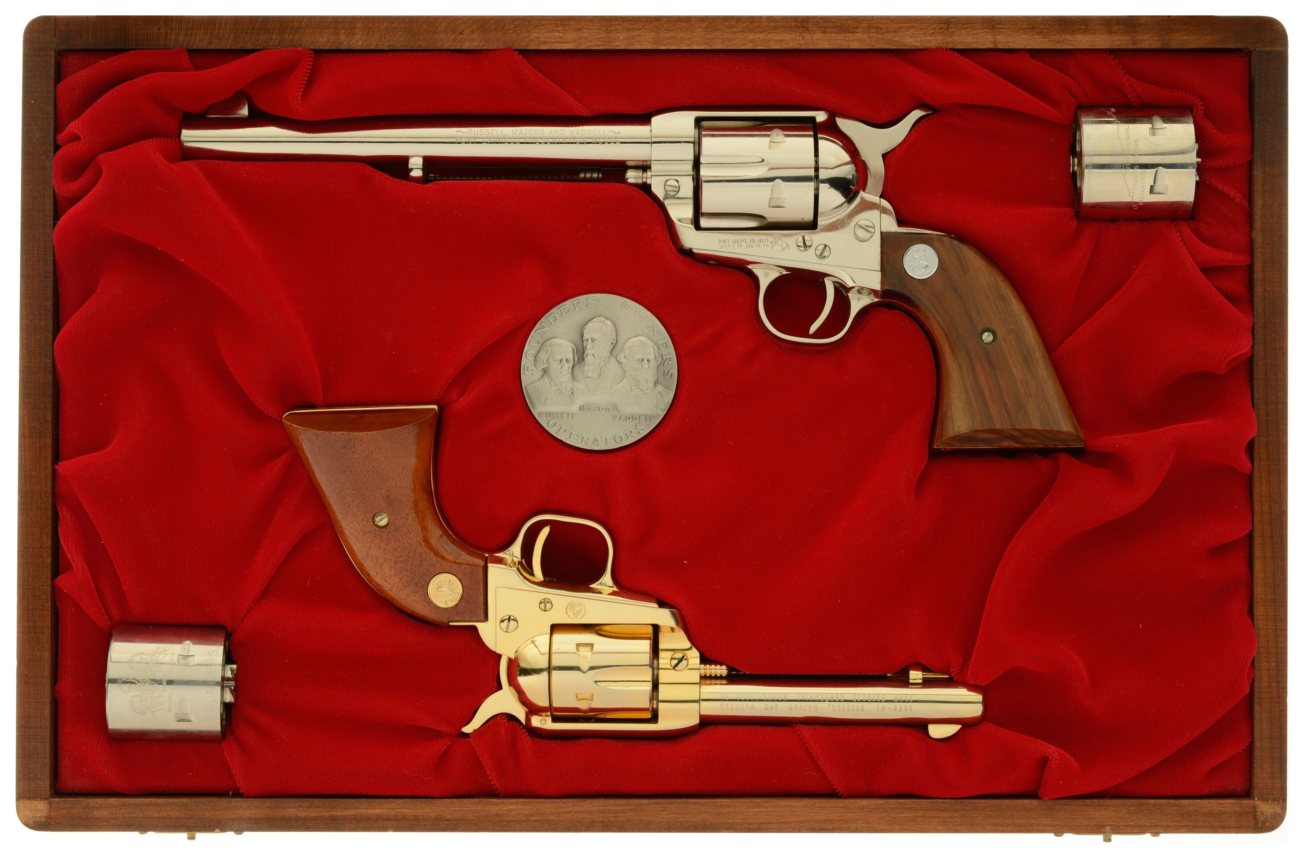 Cased Set of Two Pony Express Centennial Colt Revolvers | Rock Island ...