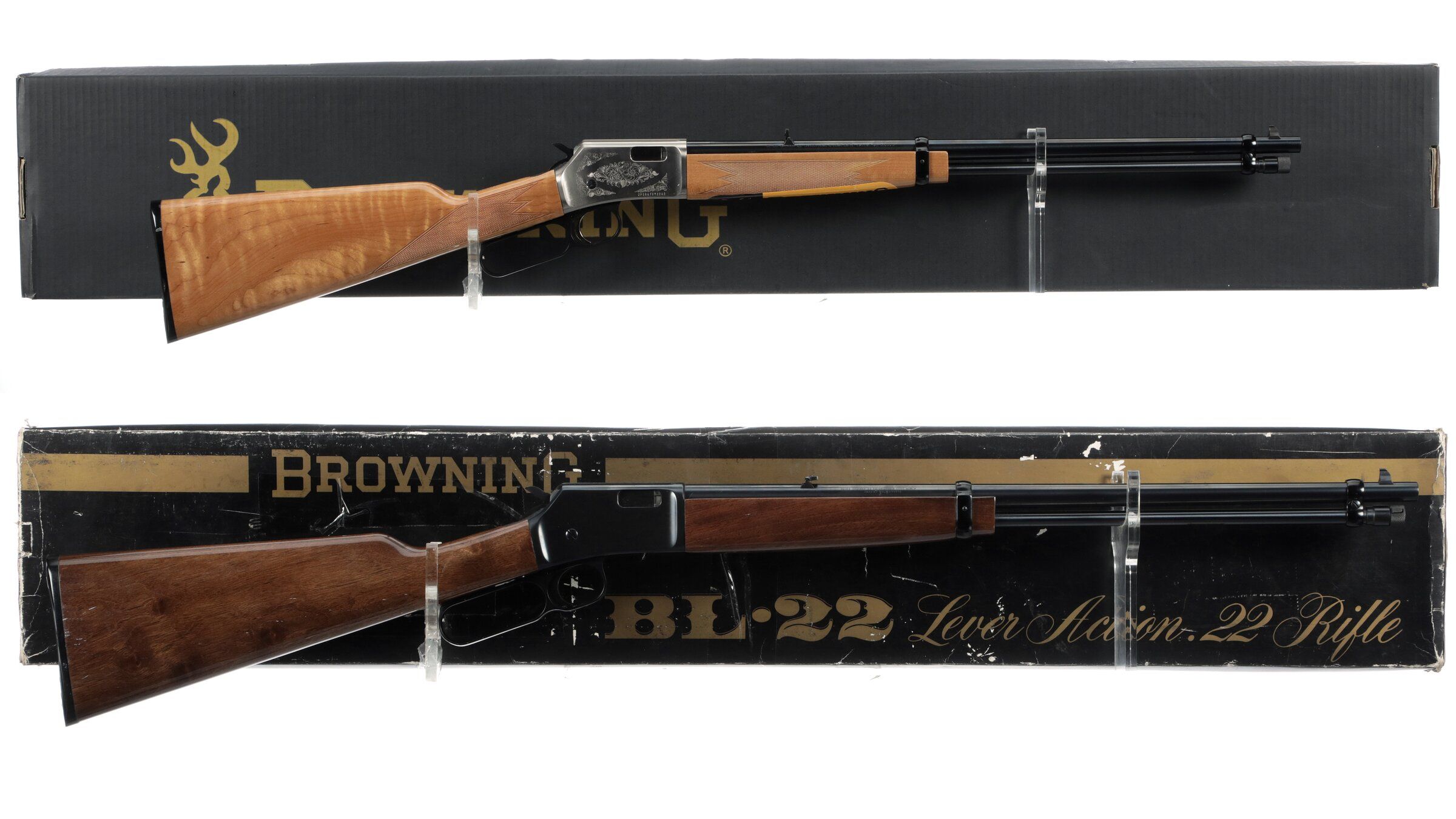 Two Browning BL-22 Lever Action Rifles | Rock Island Auction
