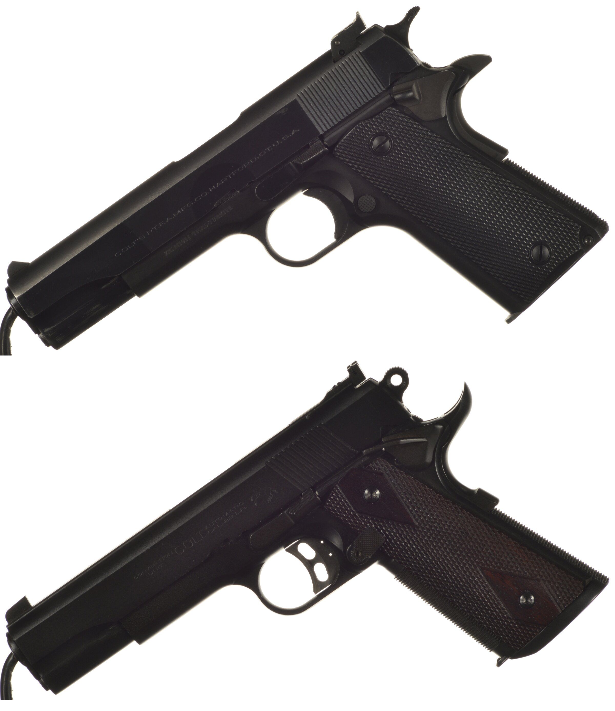 Two .22 Caliber Government Model Pattern Semi-Automatic Pistols | Rock ...