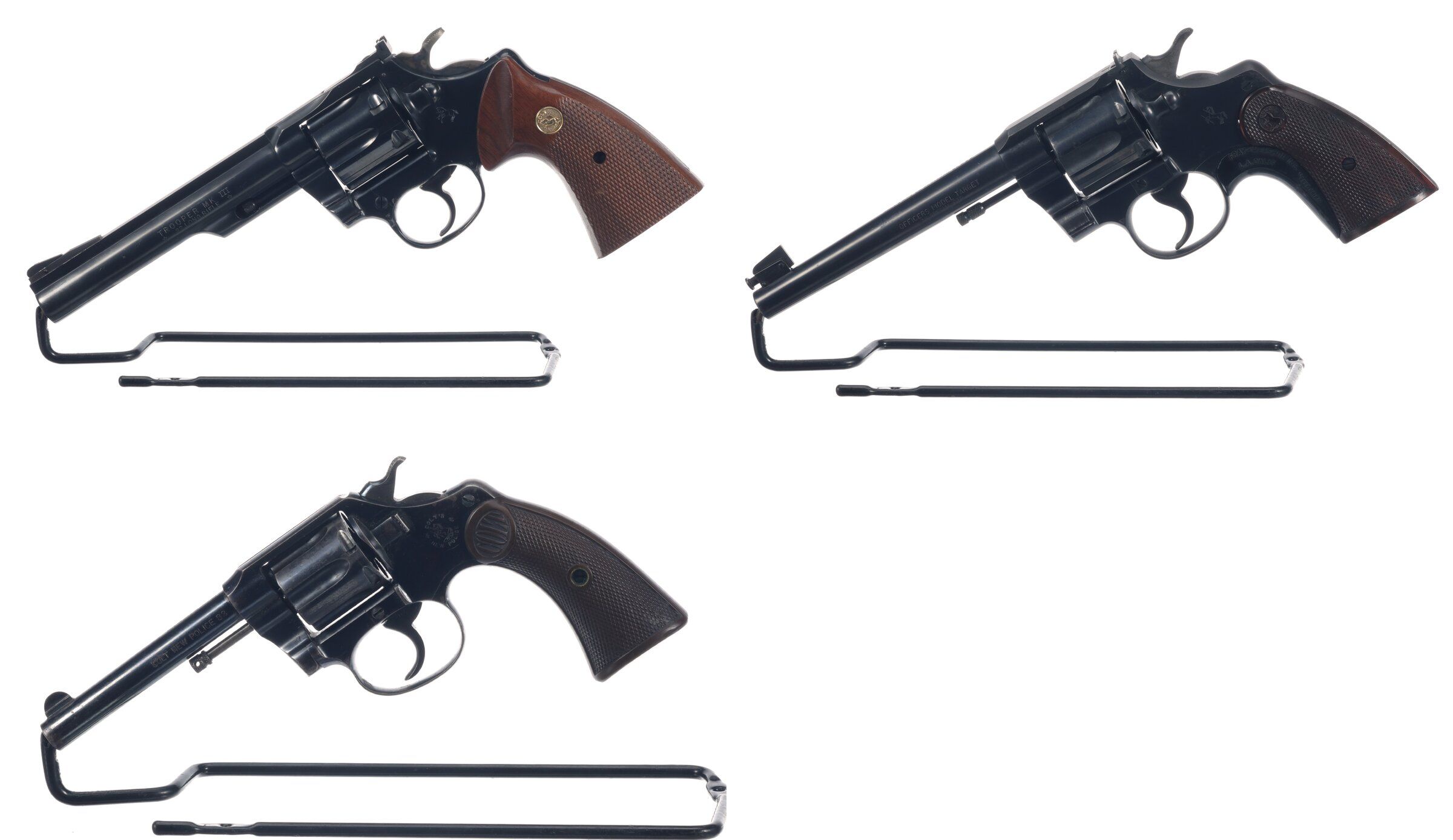 Three Colt Double Action Revolvers | Rock Island Auction