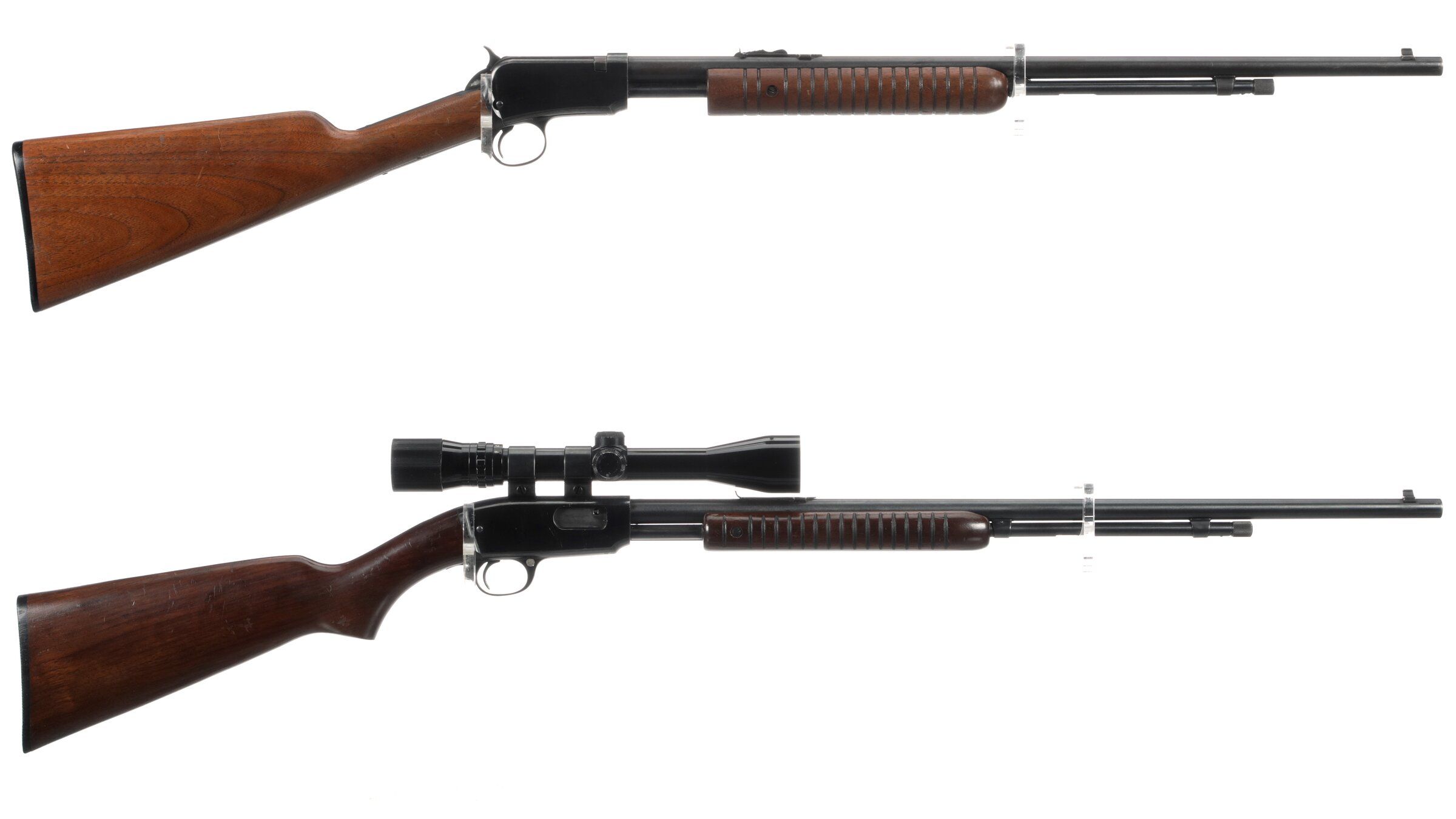 Two Winchester Slide Action Rifles | Rock Island Auction