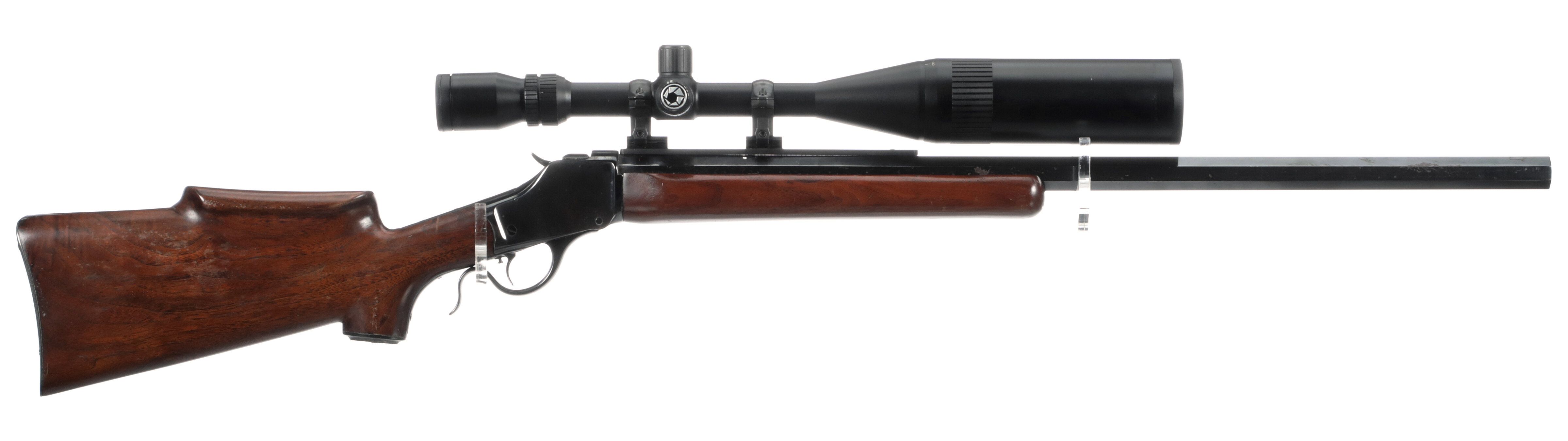 Antique Winchester Model 1885 Single Shot Rifle with Scope | Rock ...