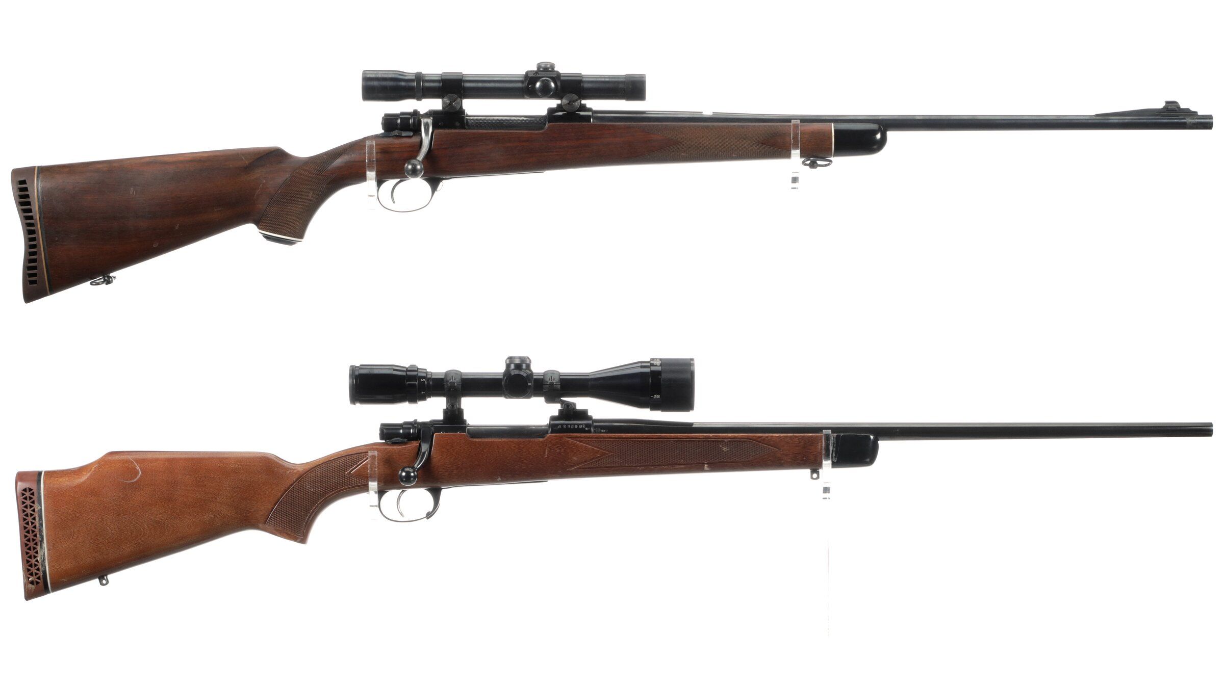 Two Mauser Action Sporting Bolt Action Rifles with Scopes | Rock Island ...