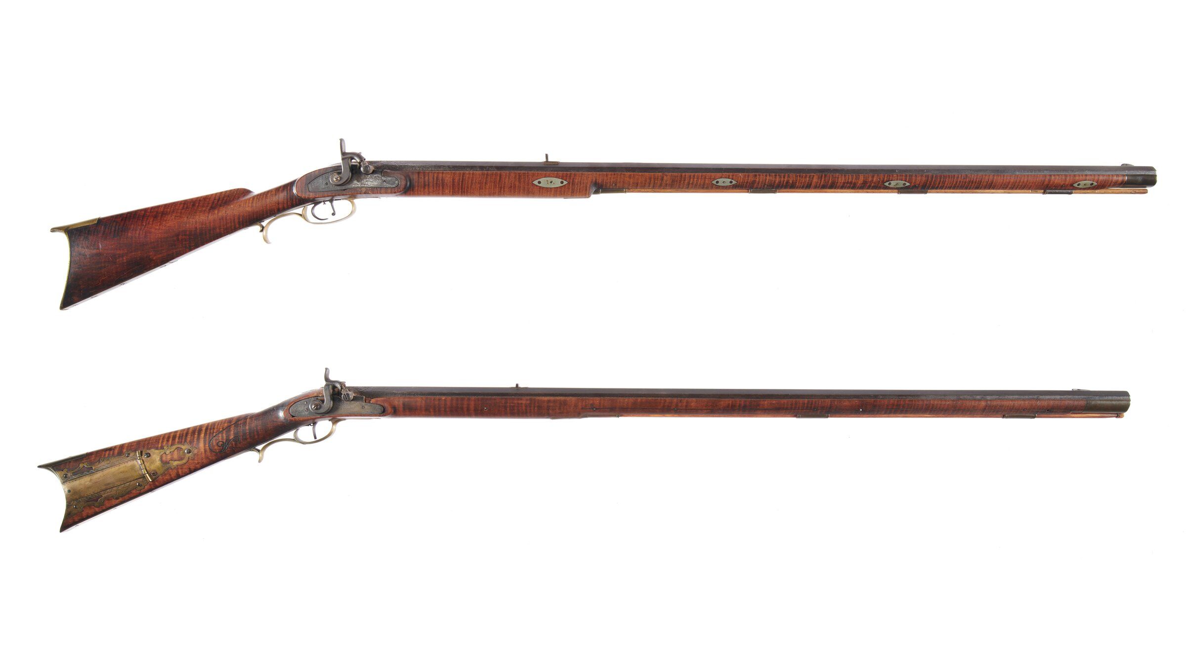 Two Percussion American Long Rifles | Rock Island Auction