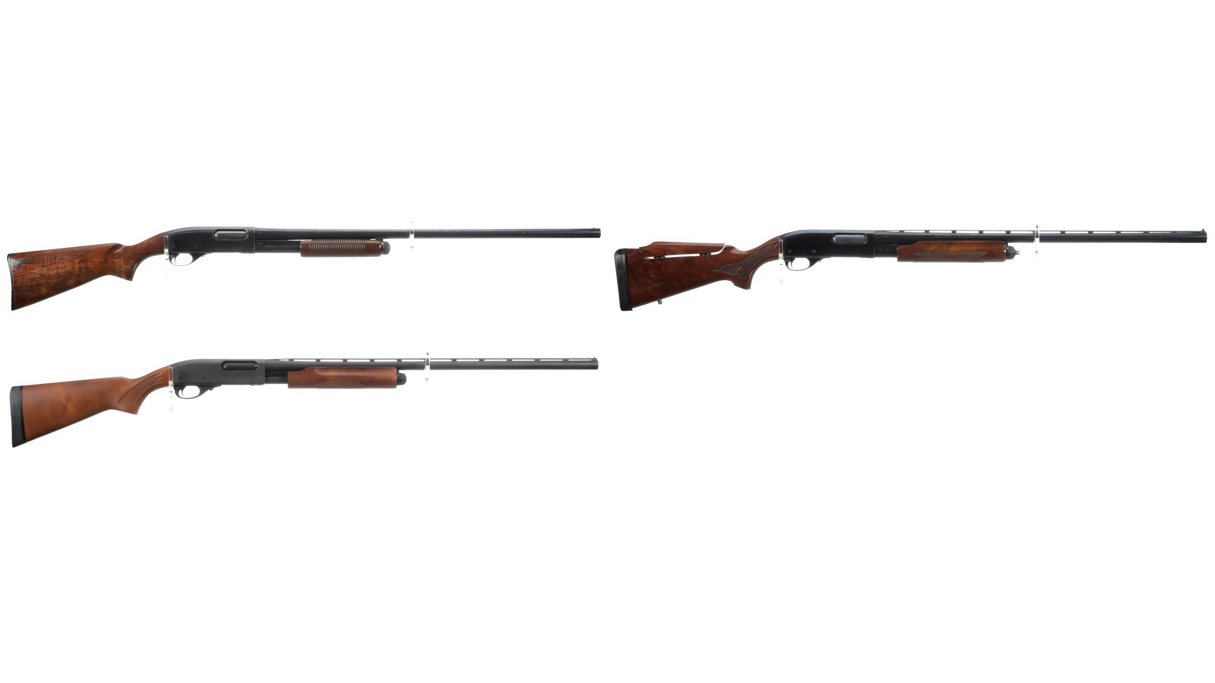 Three Remington Model 870 Slide Action Shotguns | Rock Island Auction