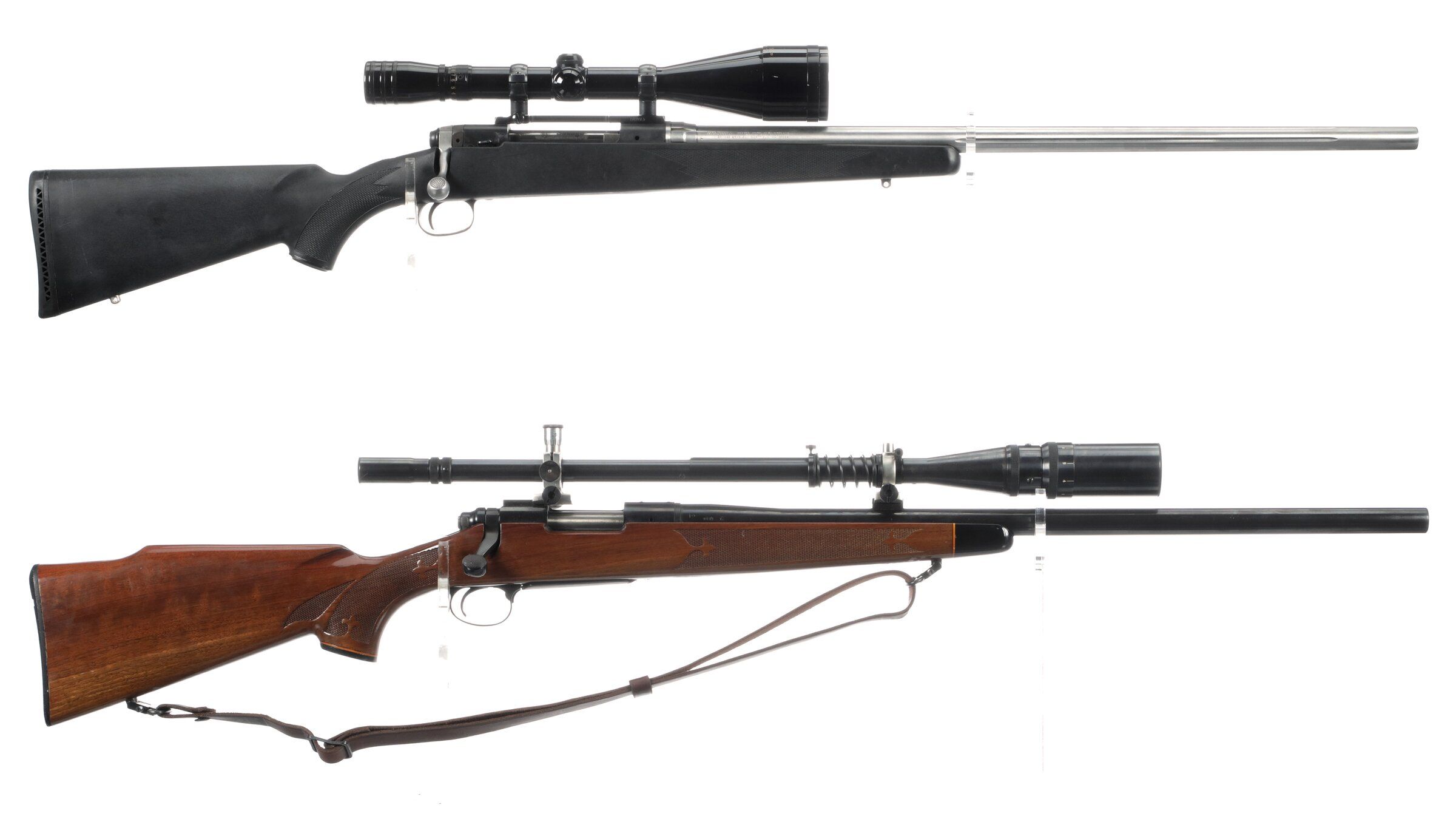 Two Bolt Action Rifles with Scopes | Rock Island Auction