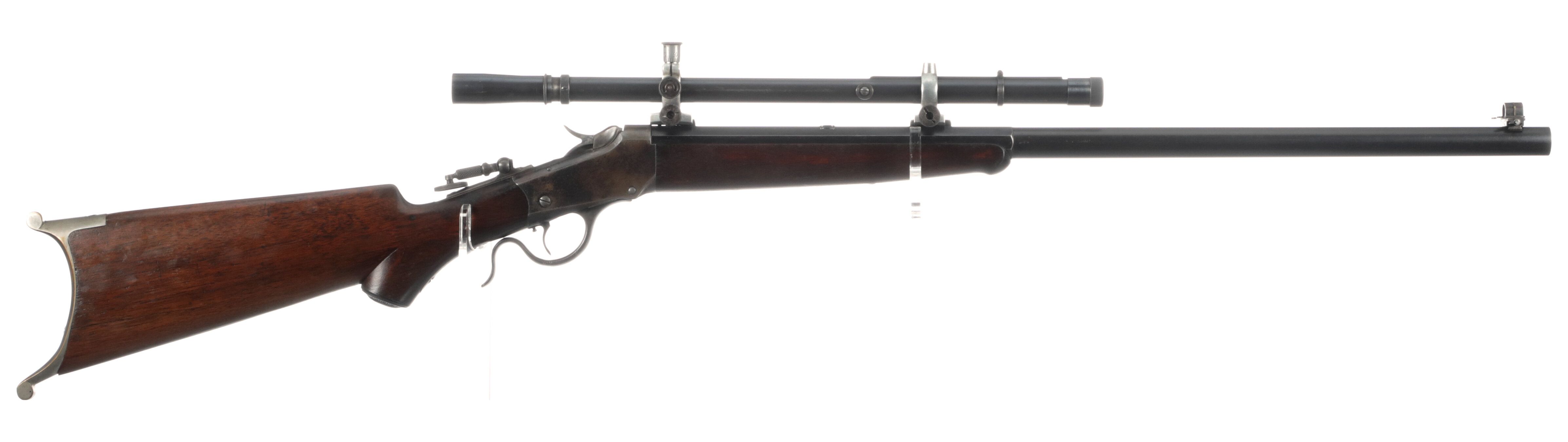 Winchester Model 1885 Low Wall Thick Side Rifle with Scope | Rock ...