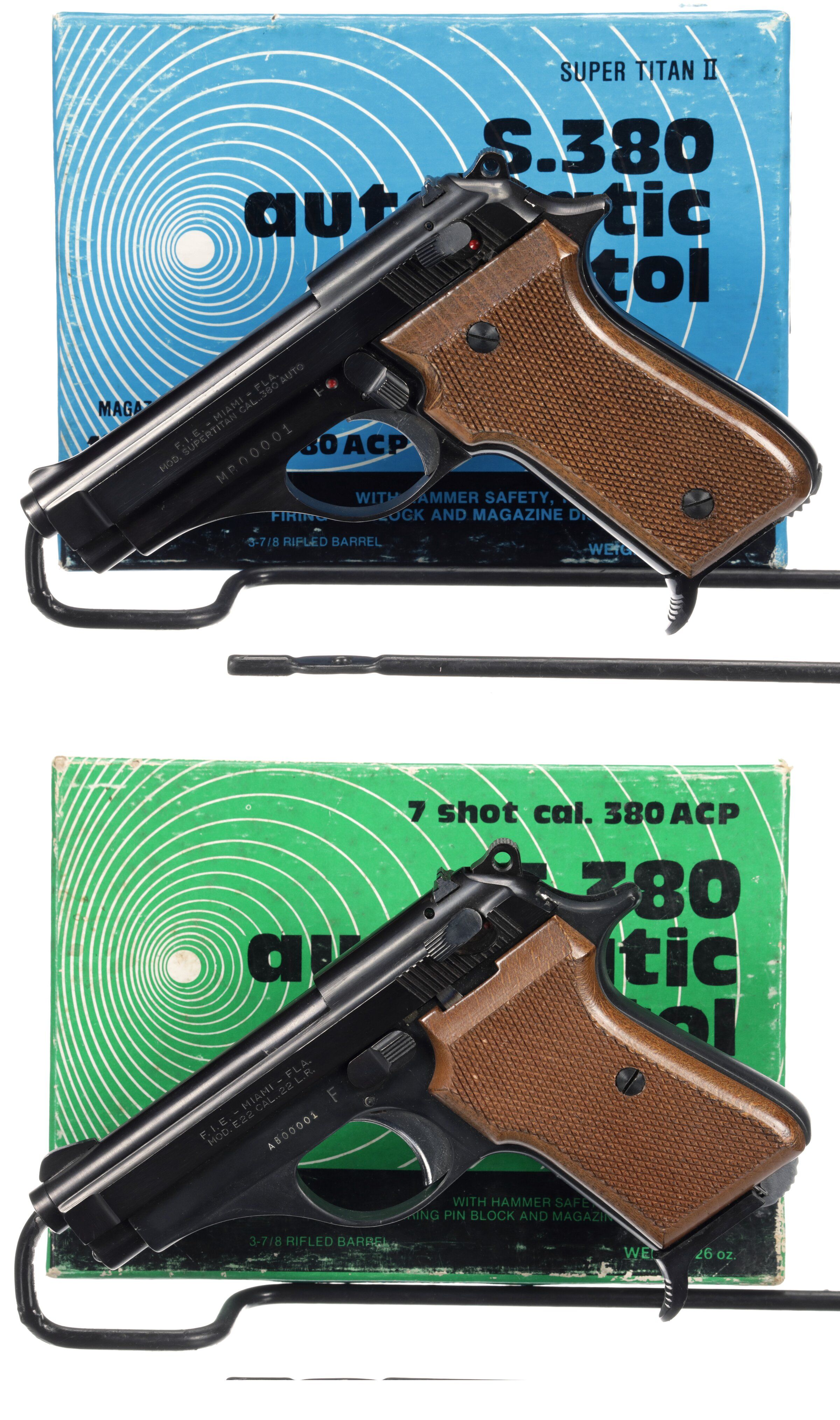 Two Serial Number One F.I.E. Semi-Automatic Pistols | Rock Island Auction