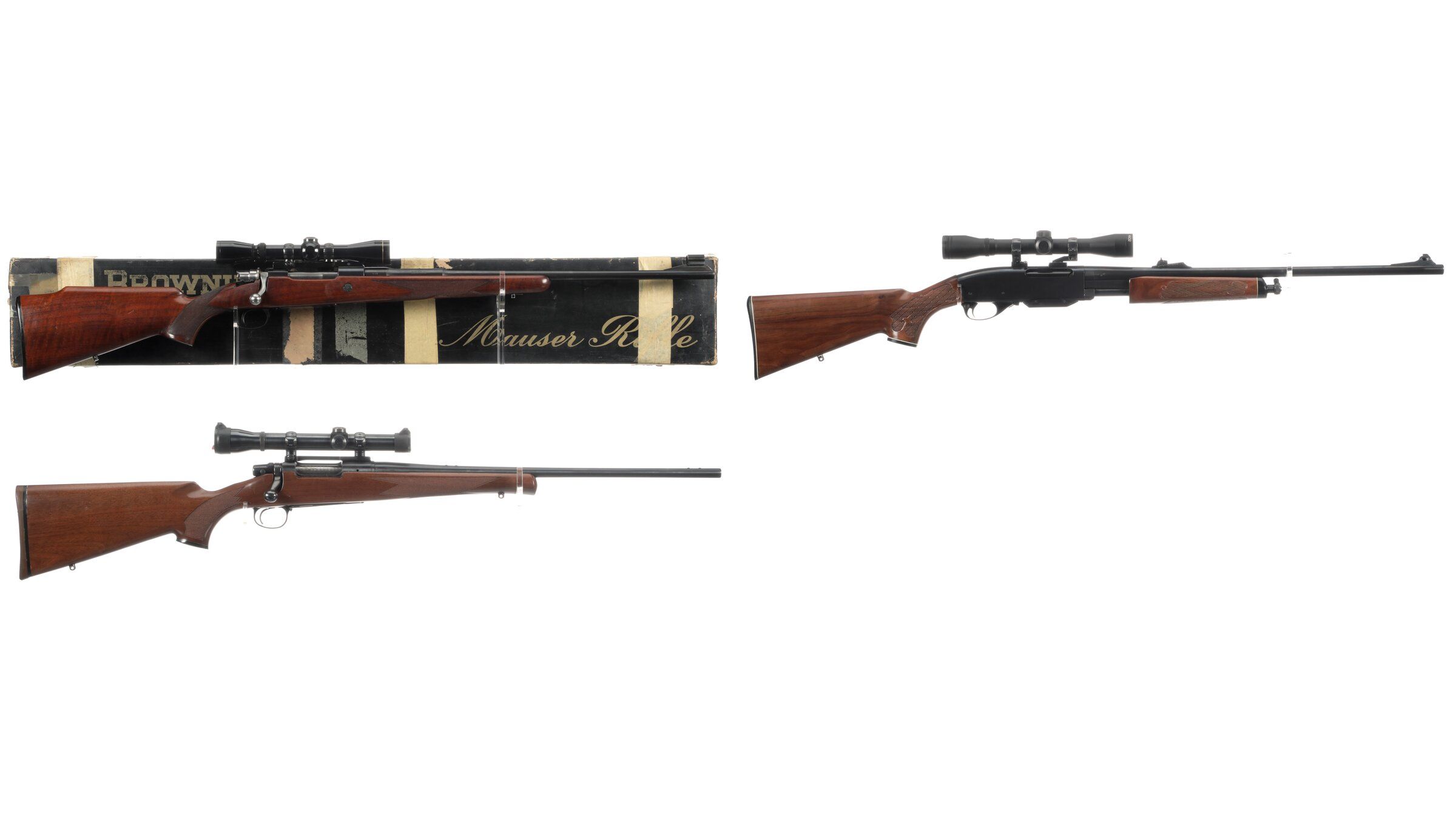 Three Rifles with Scopes | Rock Island Auction