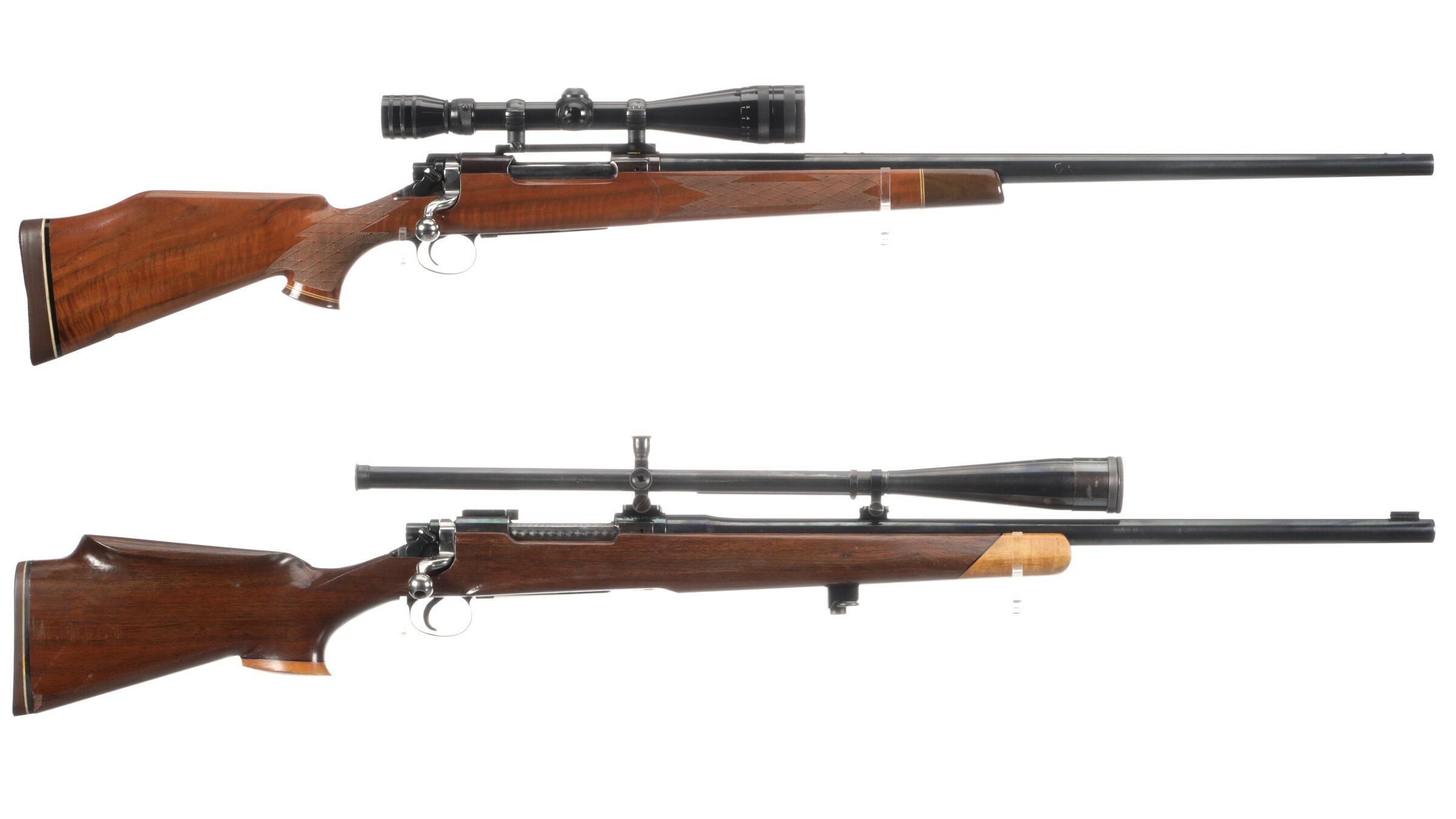Two Model 1917 Pattern Bolt Action Target Rifles with Scopes | Rock ...