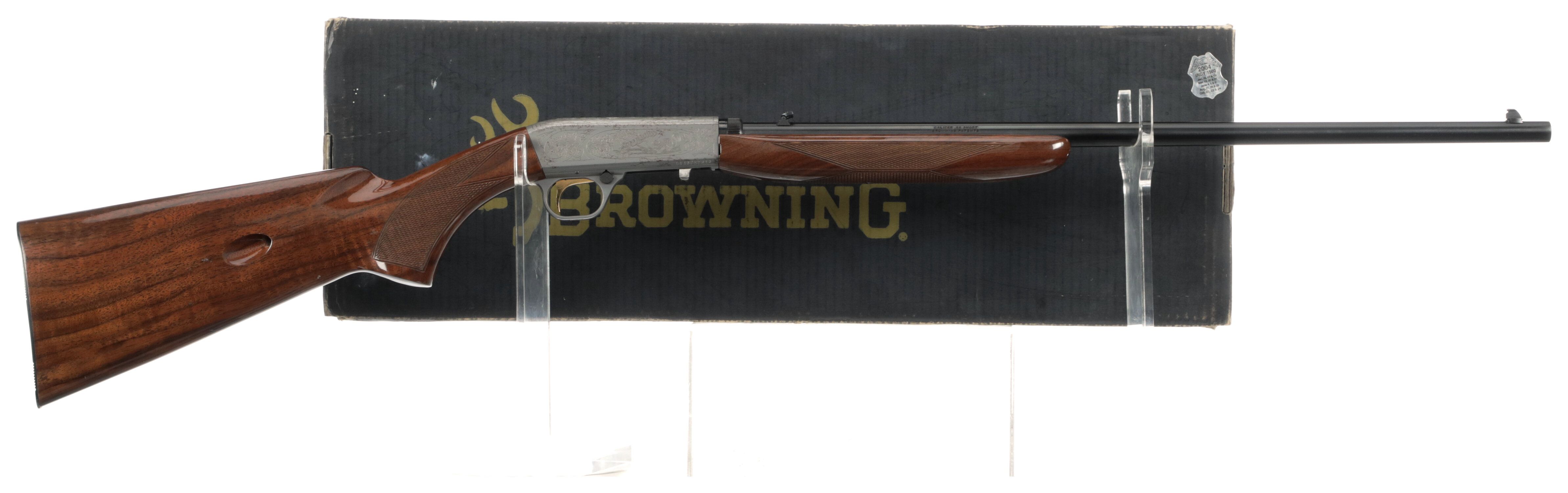 Browning .22 Auto Grade II Semi-Automatic Rifle with Box | Rock Island ...