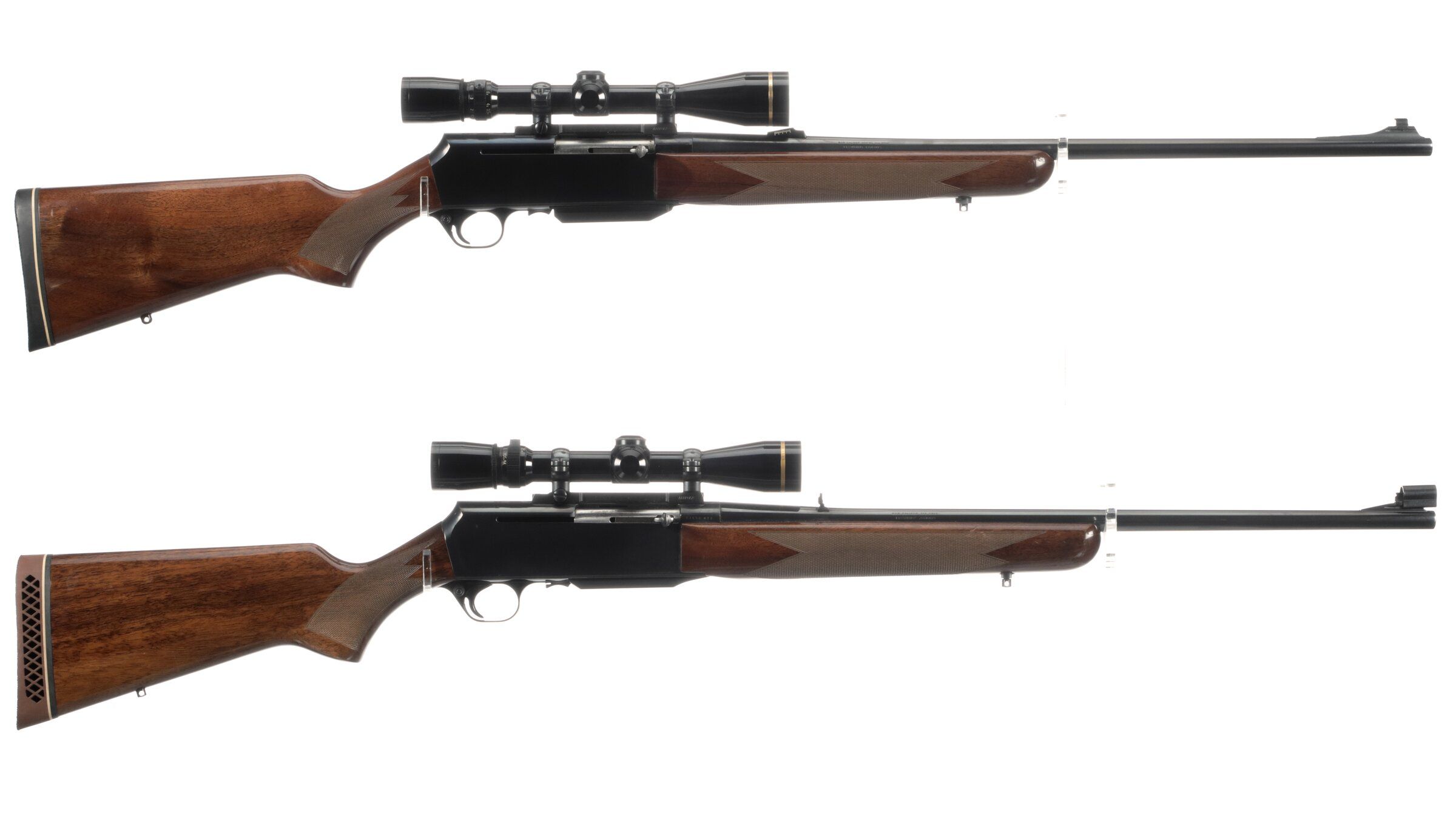 Two Belgian Browning BAR Semi-Automatic Rifles with Scopes | Rock ...