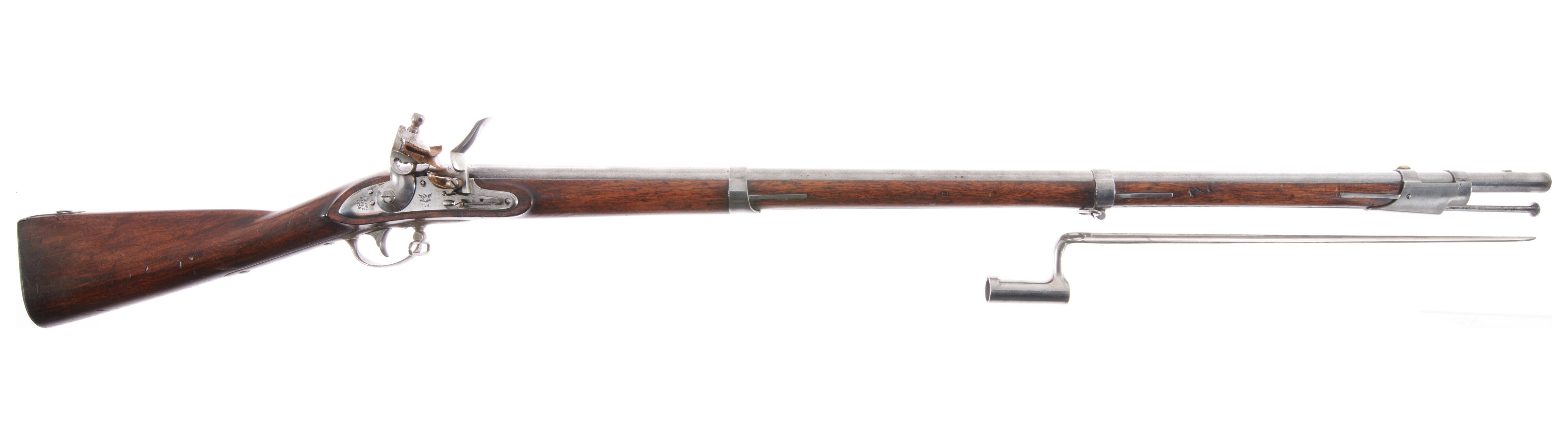 U.S. Springfield Model 1816 Flintlock Musket with Bayonet | Rock Island ...