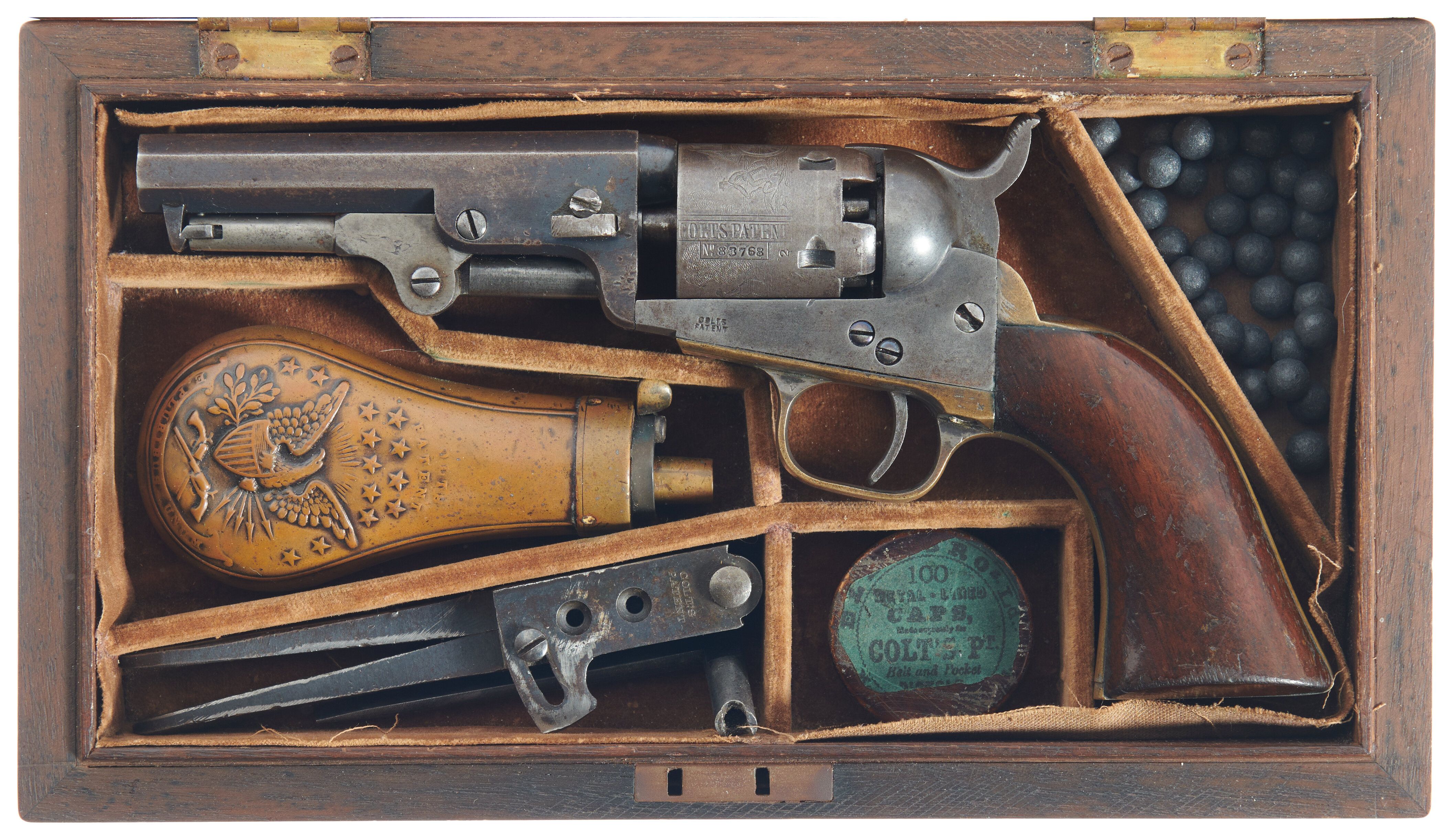 Cased Colt Model 1849 Pocket Percussion Revolver | Rock Island Auction