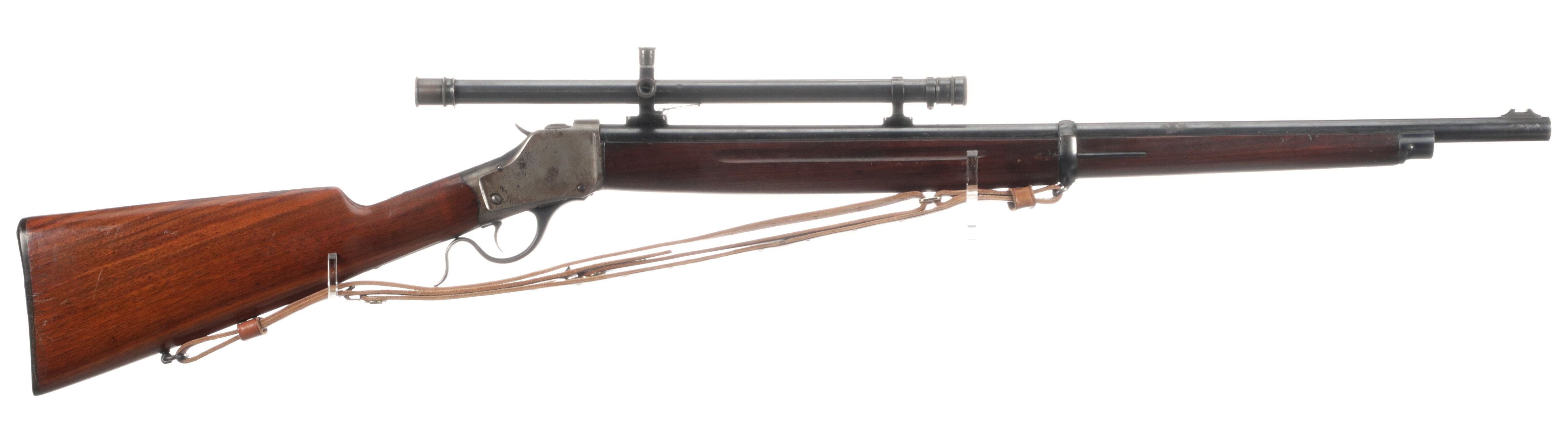Winchester Model 1885 High Wall Musket in .22 L.R. with Scope | Rock ...