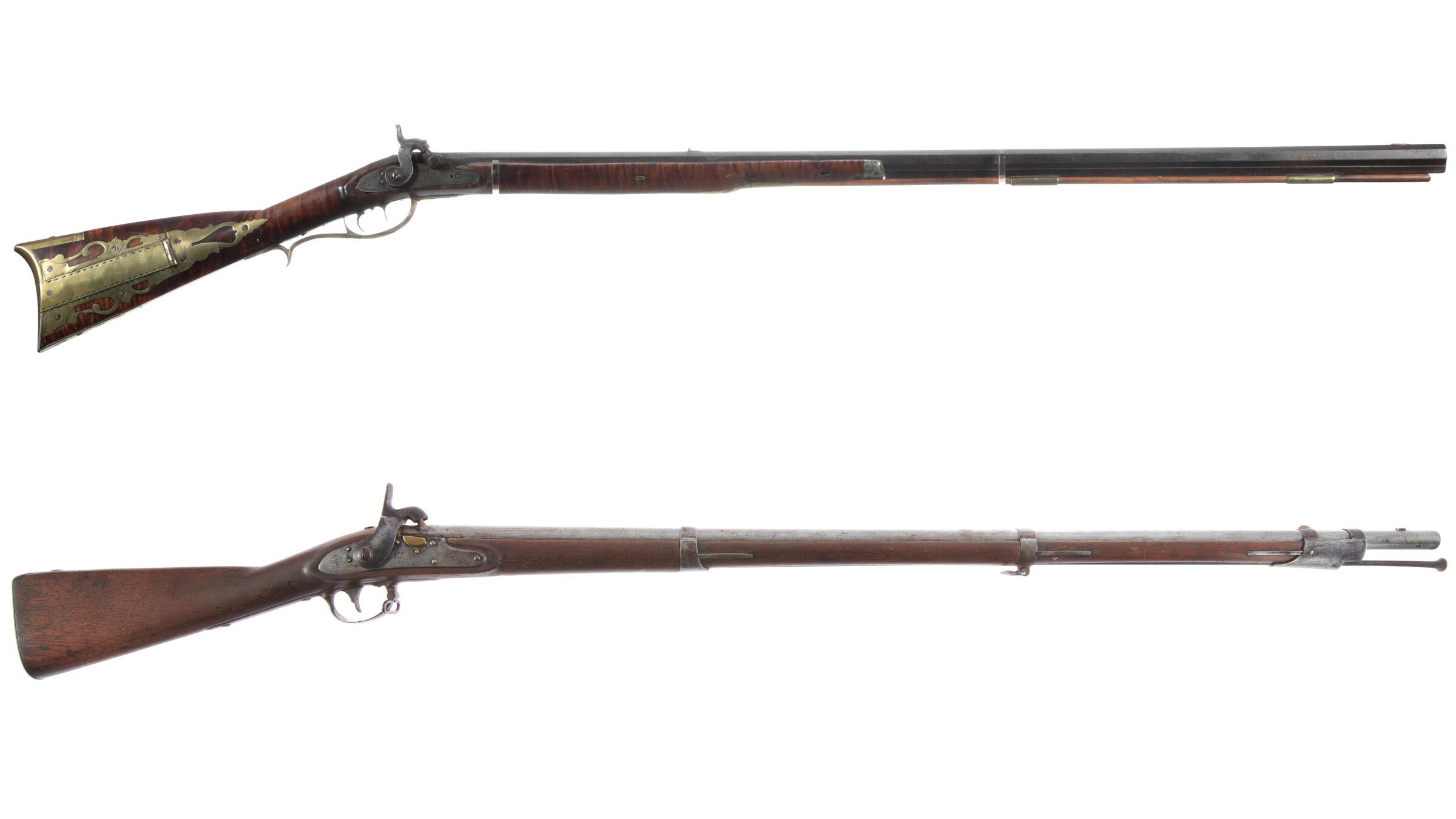 Two American Percussion Rifles | Rock Island Auction