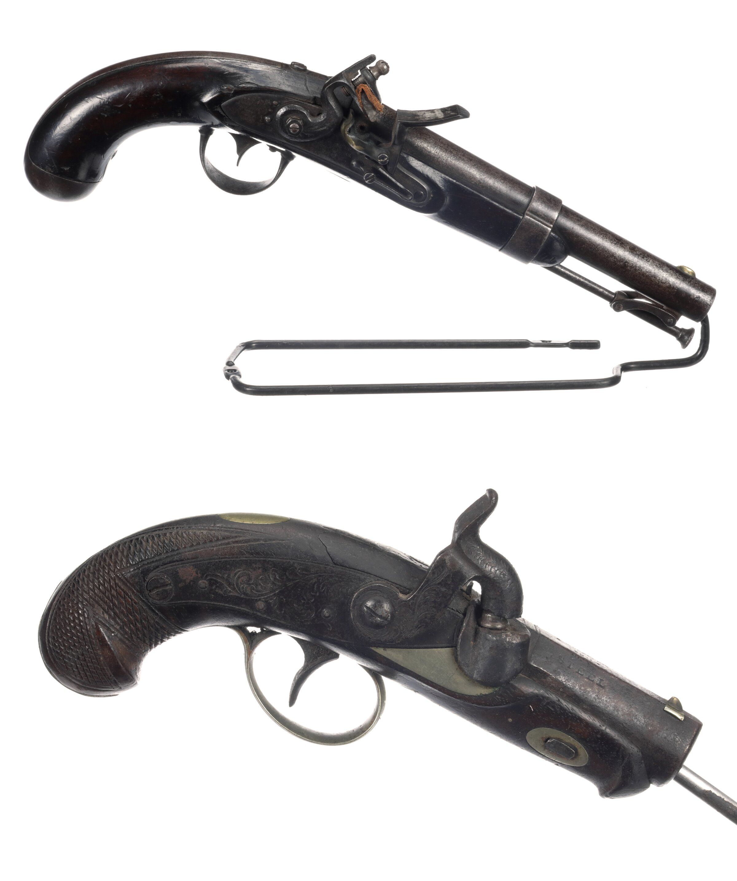 Two Antique Muzzleloading Pistols | Rock Island Auction