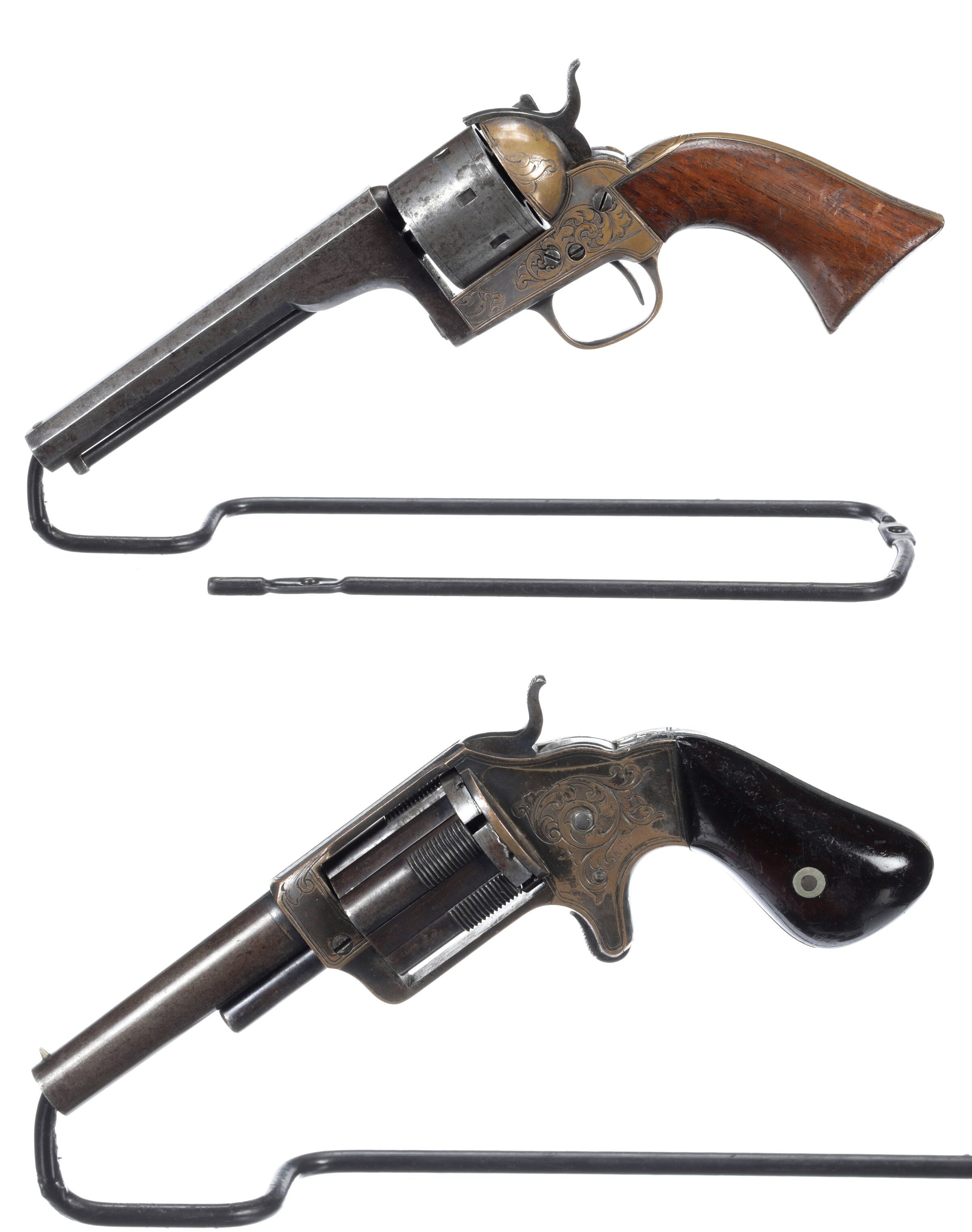 Two Engraved Antique American Rimfire Revolvers | Rock Island Auction