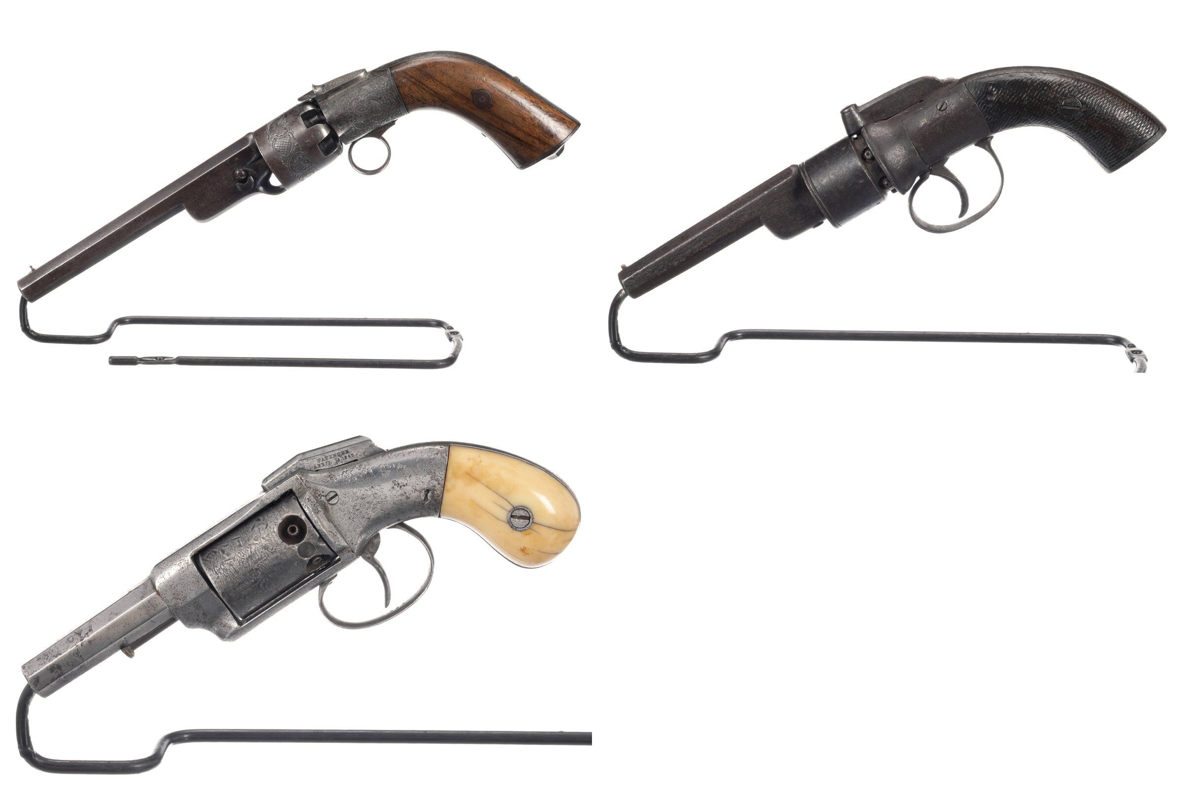 Three Antique Percussion Revolvers | Rock Island Auction