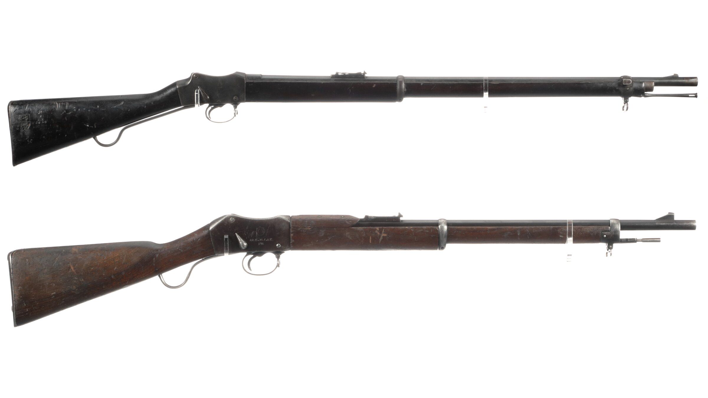 Two Martini-Henry Pattern Falling Block Rifles | Rock Island Auction