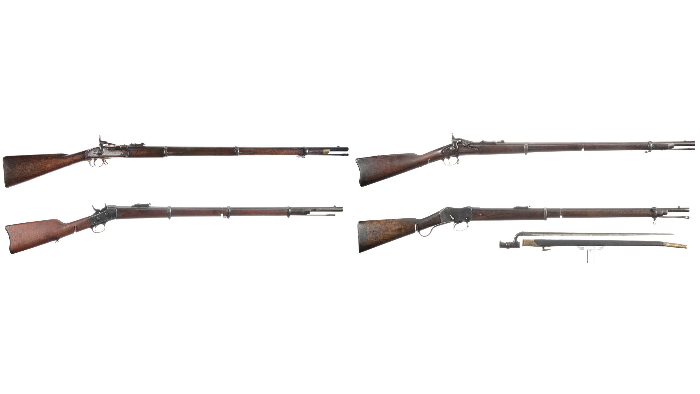 Four Military Pattern Breech Loading Single Shot Rifles | Rock Island ...
