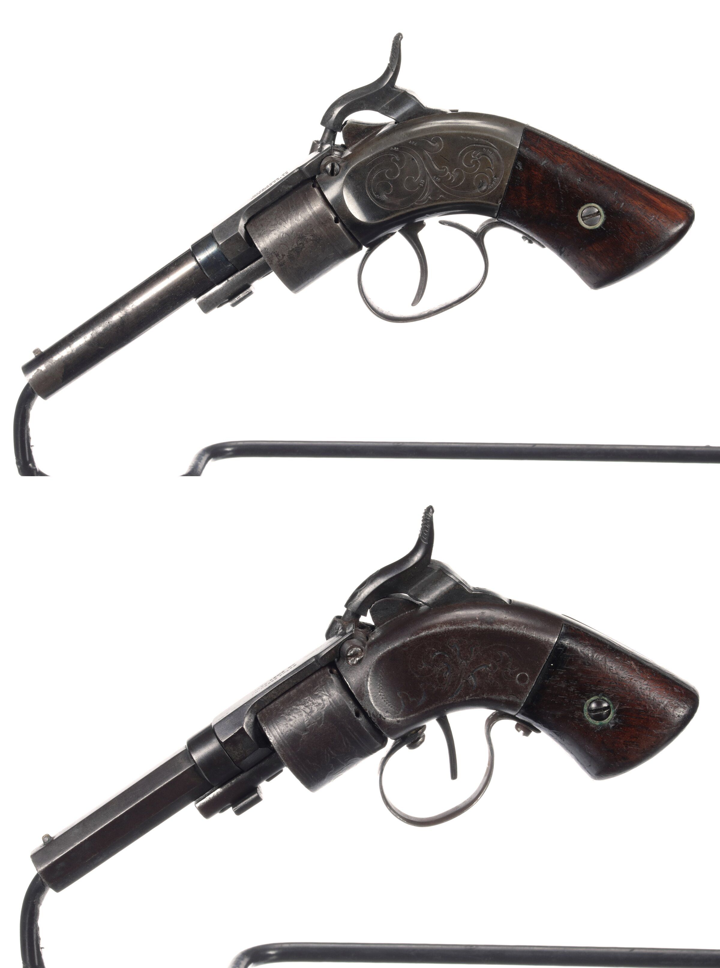 Two Massachusetts Arms Co. Maynard Primed Pocket Revolvers | Rock Island Auction