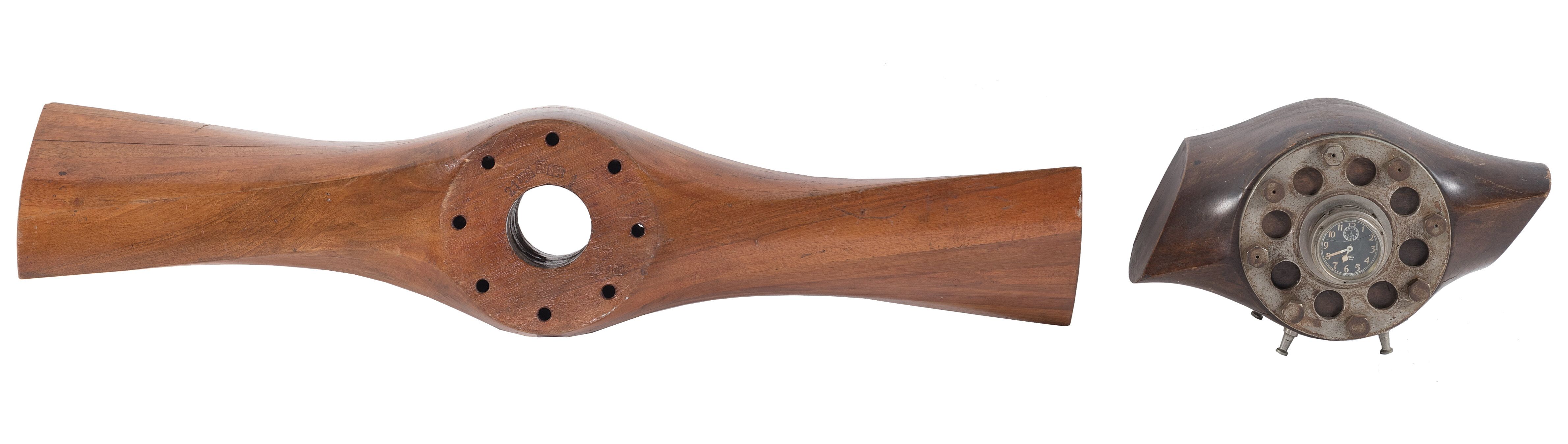 Two World War I Era Aircraft Propeller Trophies | Rock Island Auction