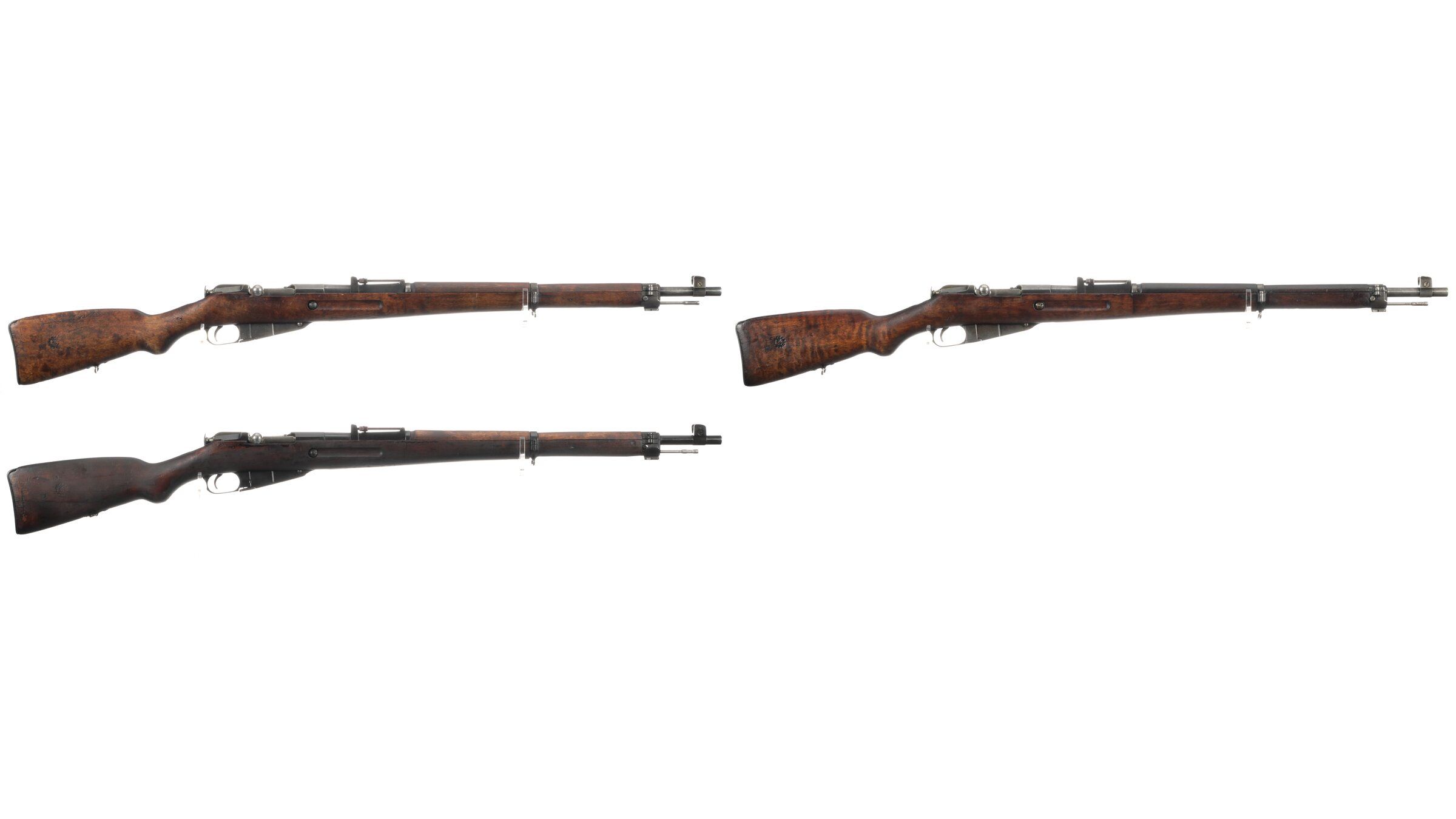 Three Finnish Military Sako Model 39 Bolt Action Rifles | Rock Island ...