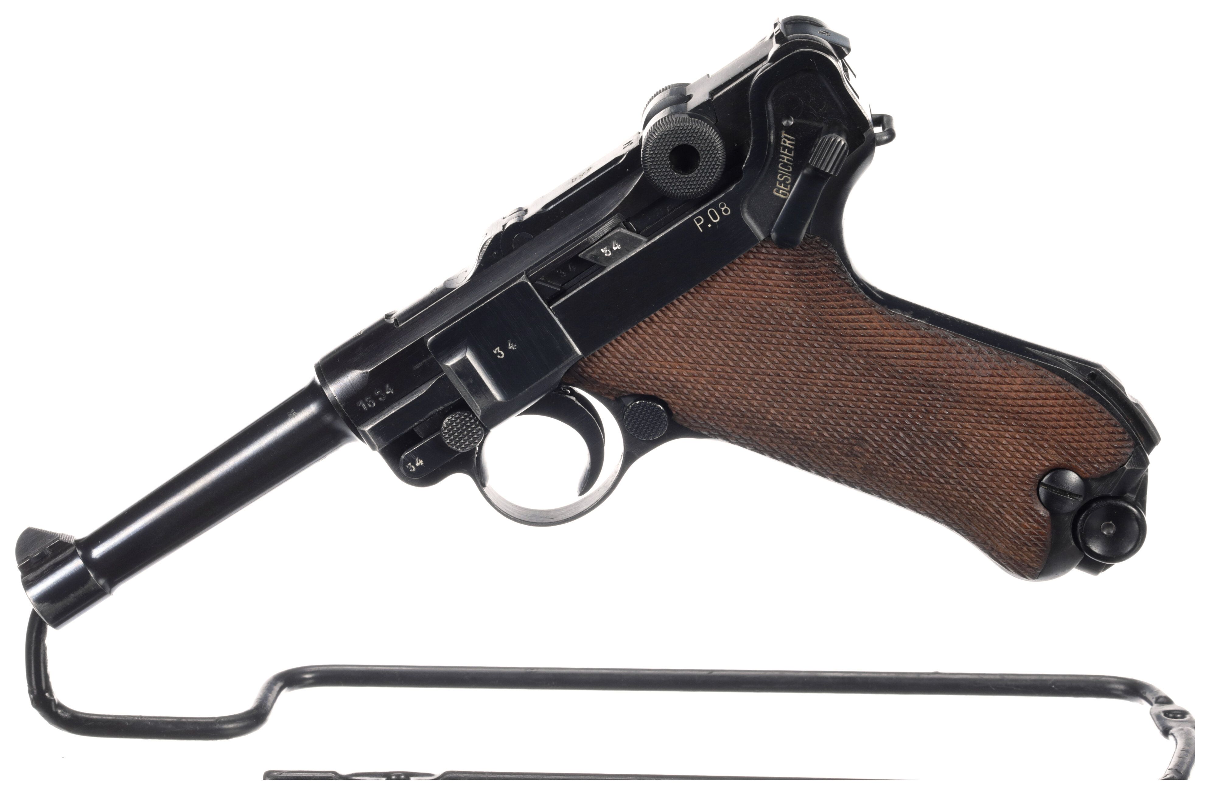 World War II German Mauser "byf" Code "42" Dated Luger Pistol | Rock ...