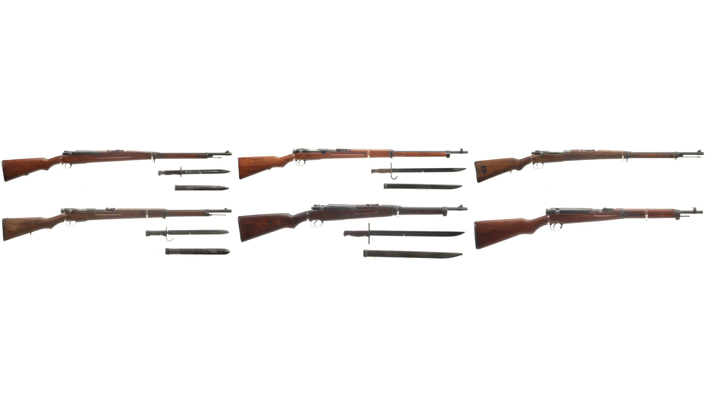 Six Asian Military Bolt Action Long Guns- | Rock Island Auction