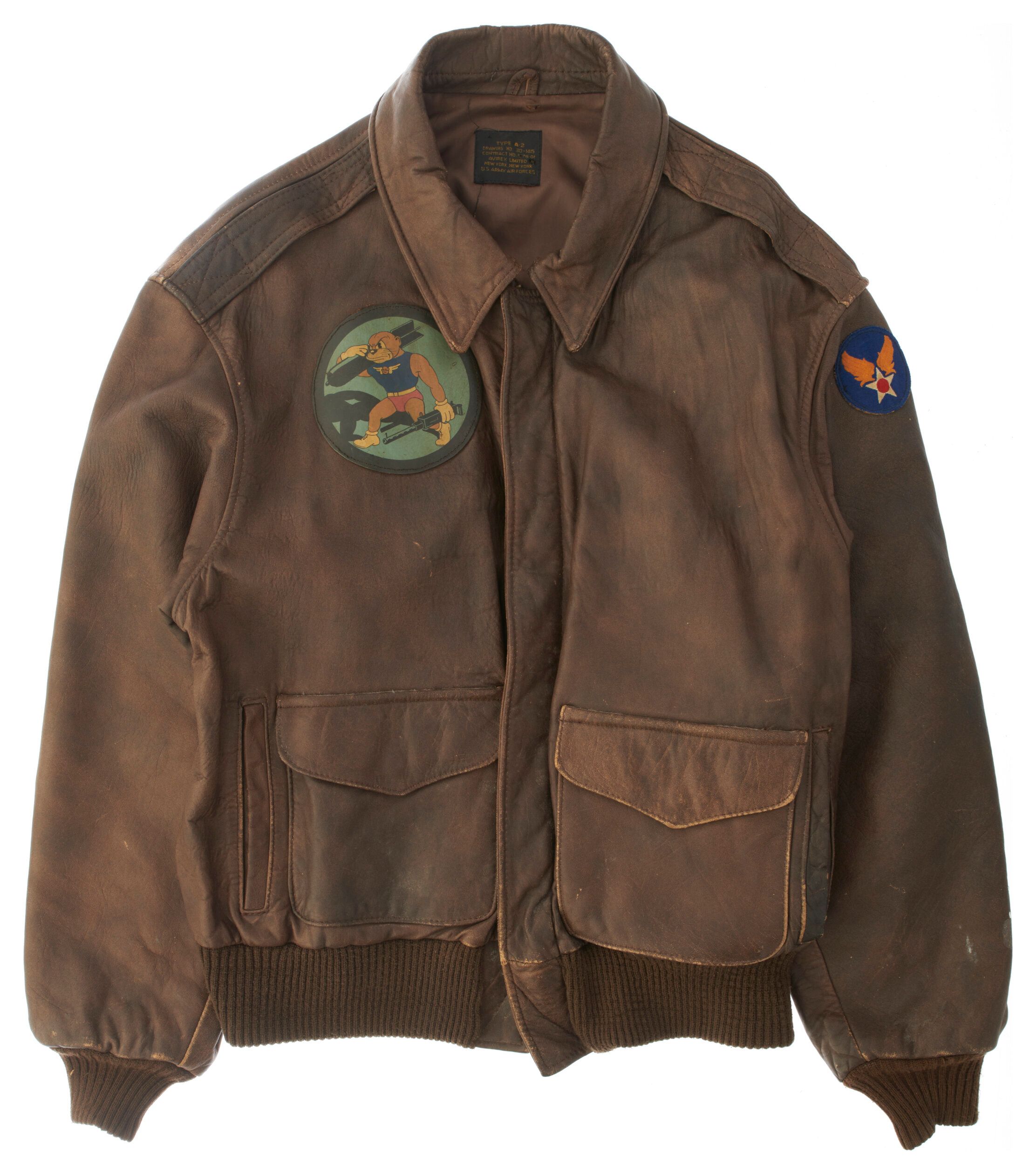 U.S. Avirex A-2 Type Flight Jacket with Unit Insignia | Rock Island Auction