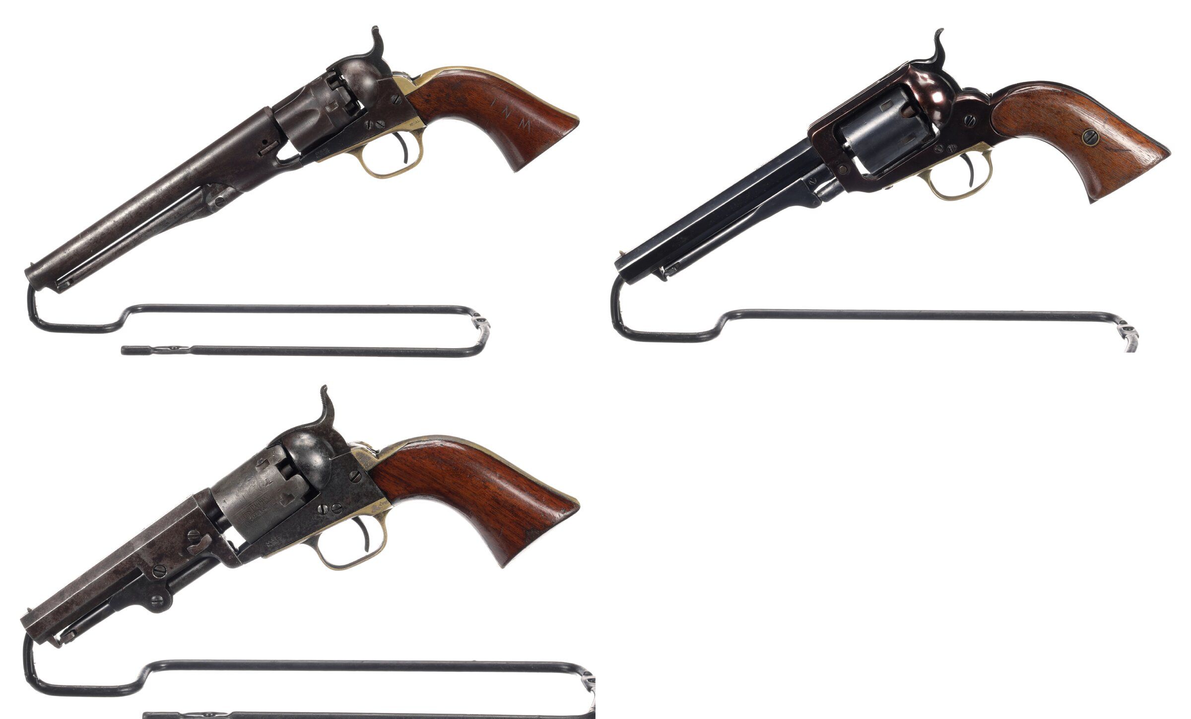 Three Antique Single Action Percussion Revolvers | Rock Island Auction
