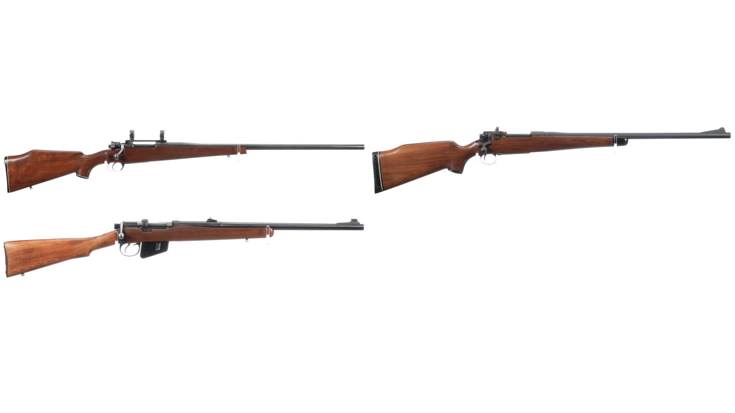 Three .45 Caliber Bolt Action Rifles | Rock Island Auction