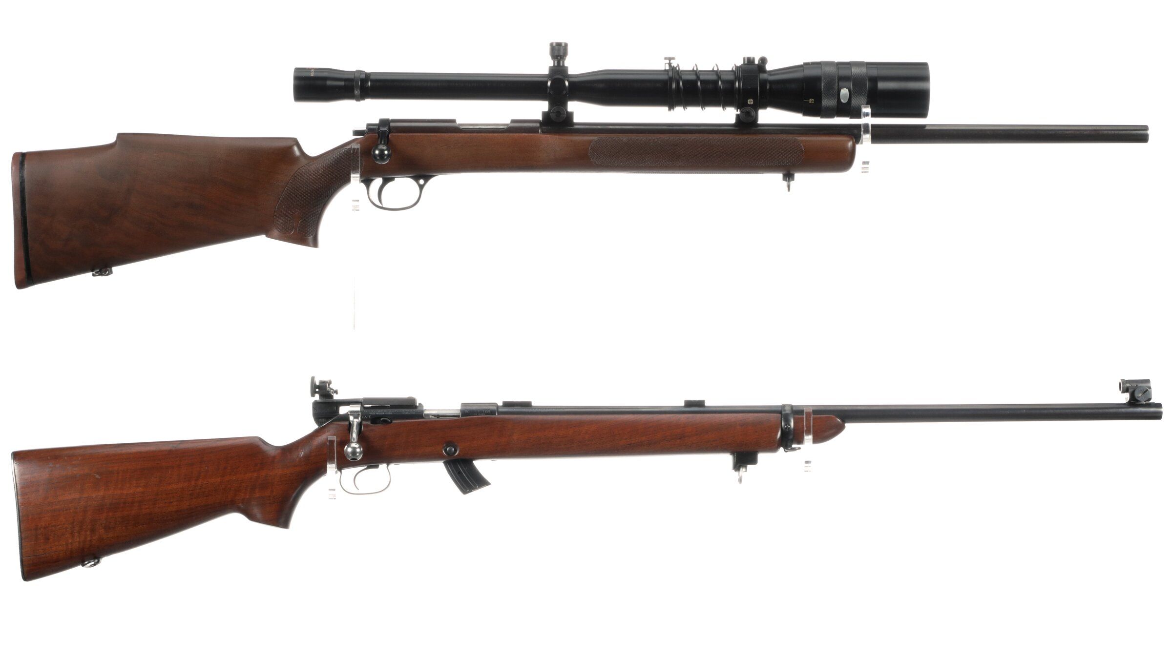 Two .22 Caliber Bolt Action Rifles | Rock Island Auction