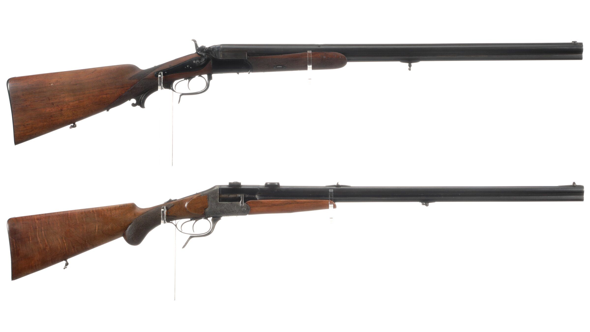 Two Engraved German Over/Under Combination Guns | Rock Island Auction