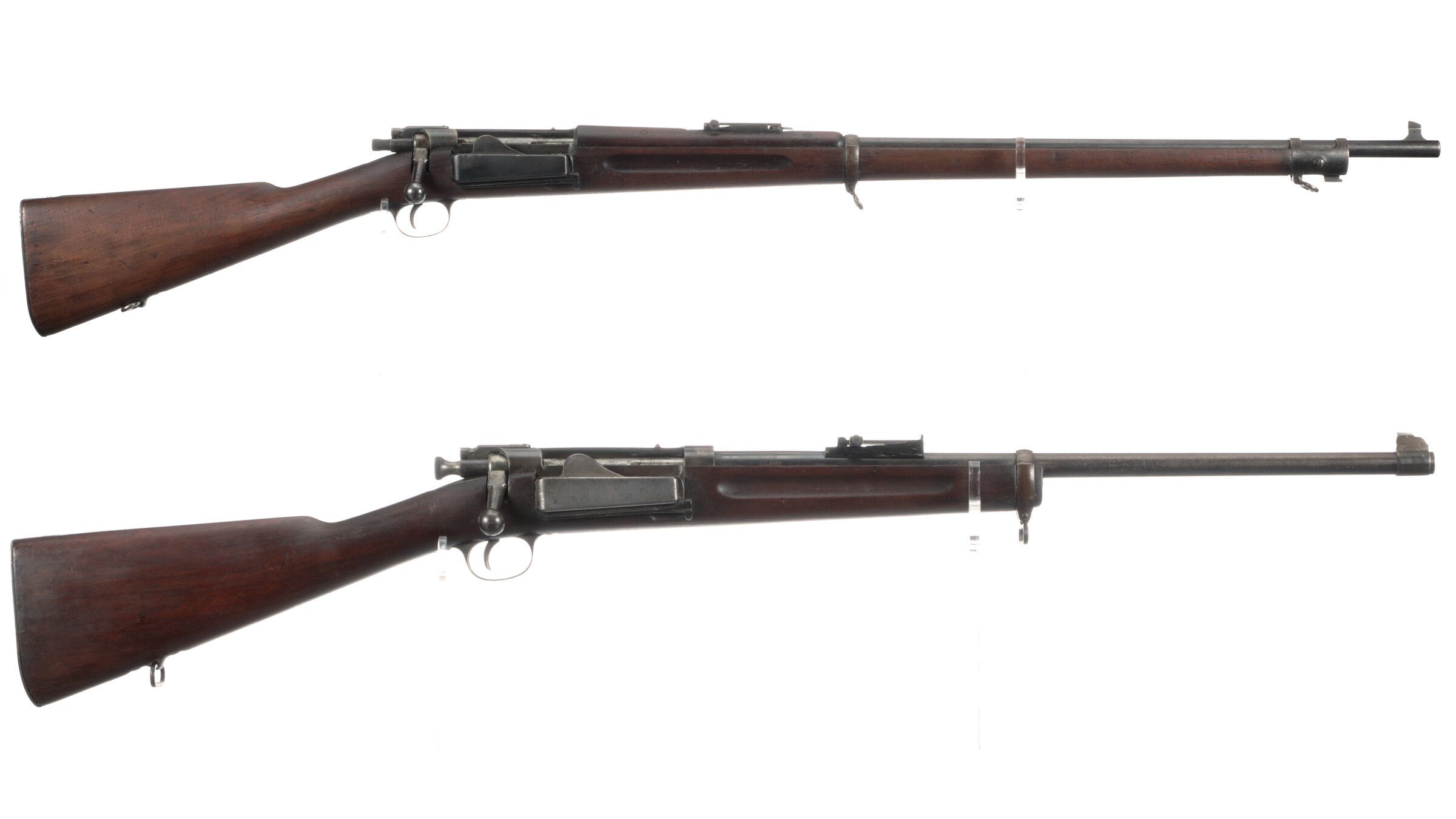 Two U.S. Springfield Krag-Jorgensen Bolt Action Rifles | Rock Island ...