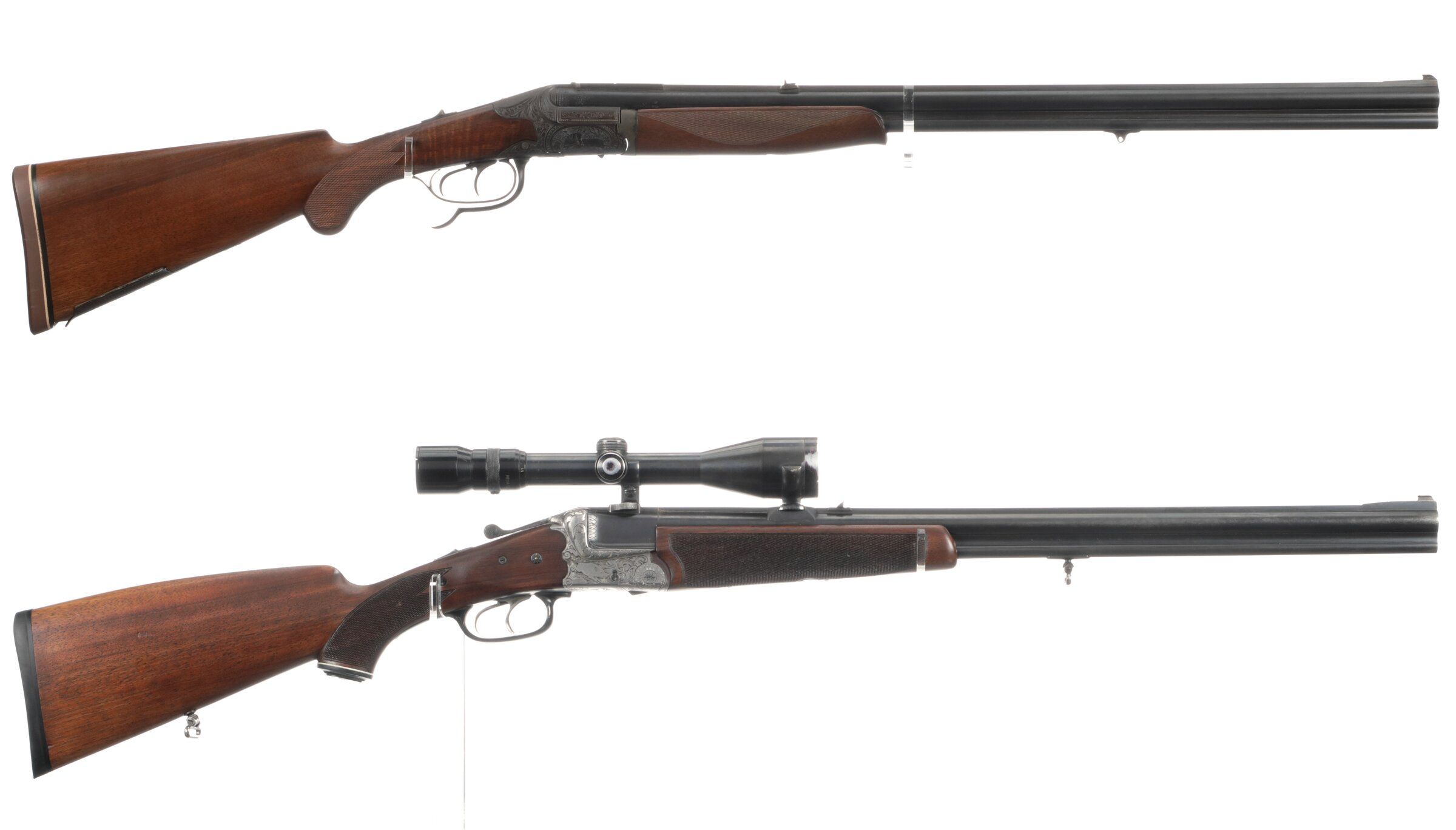 Two Factory Engraved Over/Under Combination Guns | Rock Island Auction