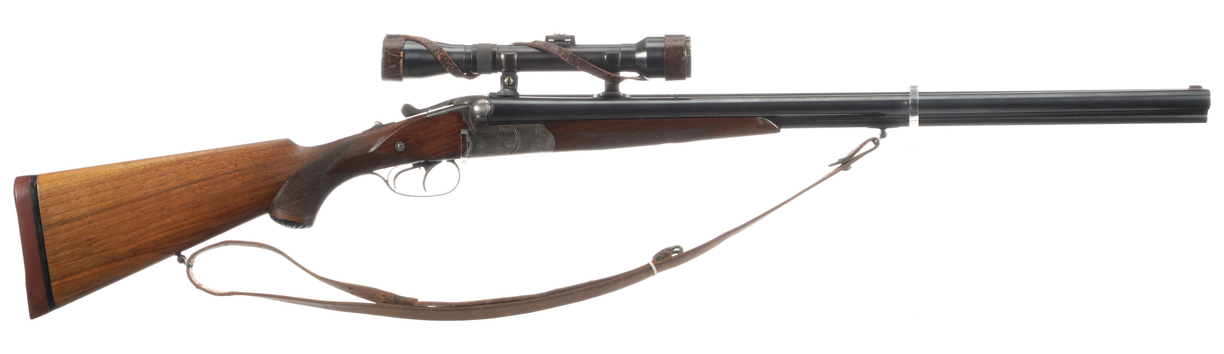 Albrecht Kind Boxlock Drilling with Scope | Rock Island Auction