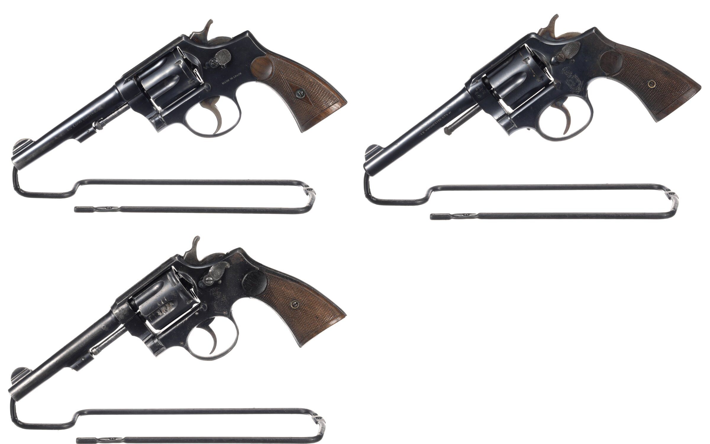 Three Spanish Copies of Smith & Wesson Double Action Revolvers | Rock ...