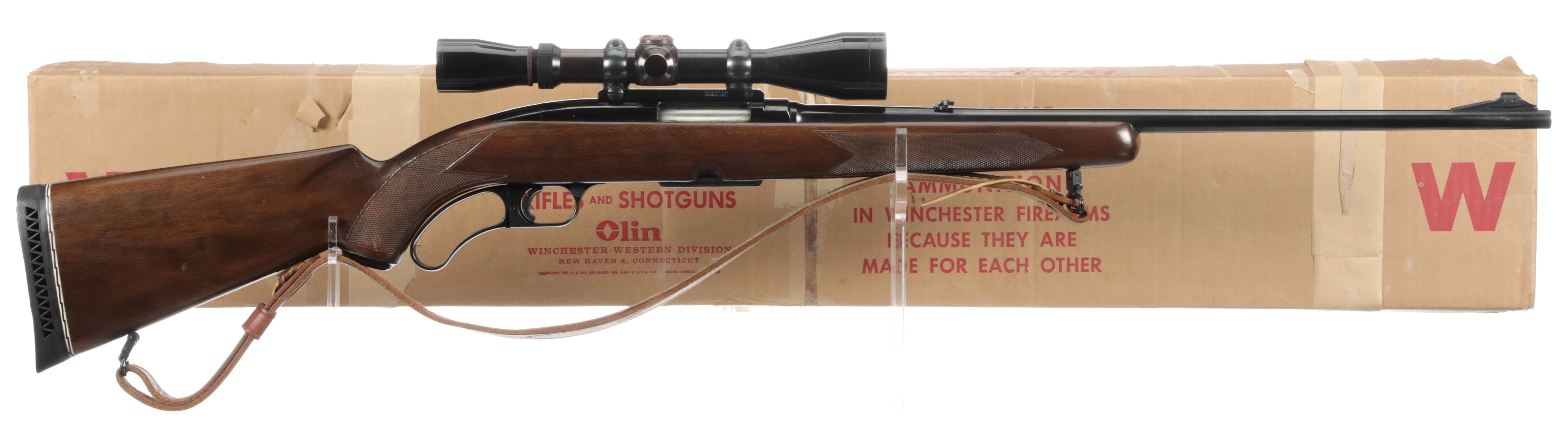 Winchester Model 88 Lever Action Rifle with Scope and Box | Rock Island ...
