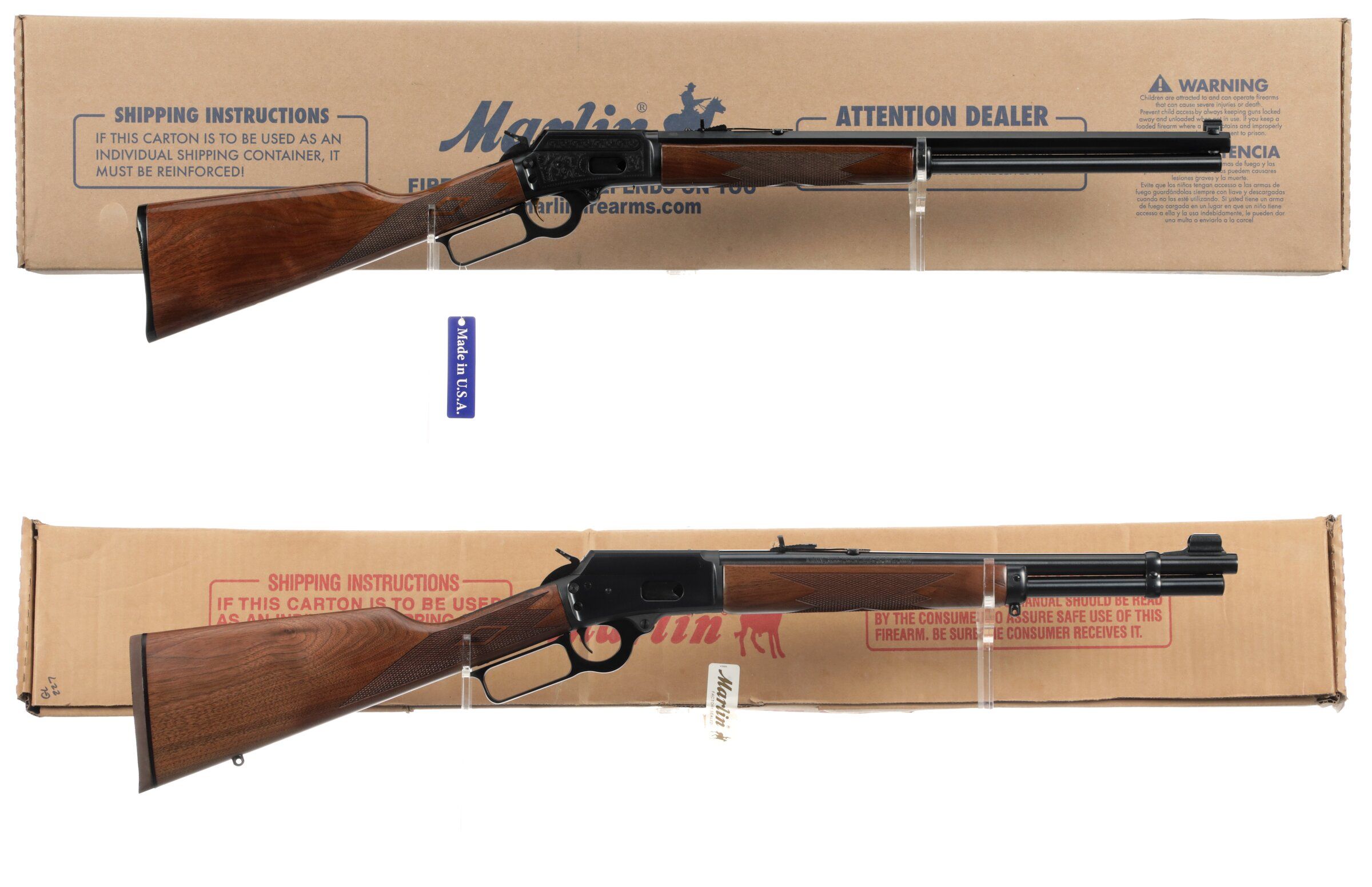 Two Marlin Lever Action Carbines with Boxes | Rock Island Auction