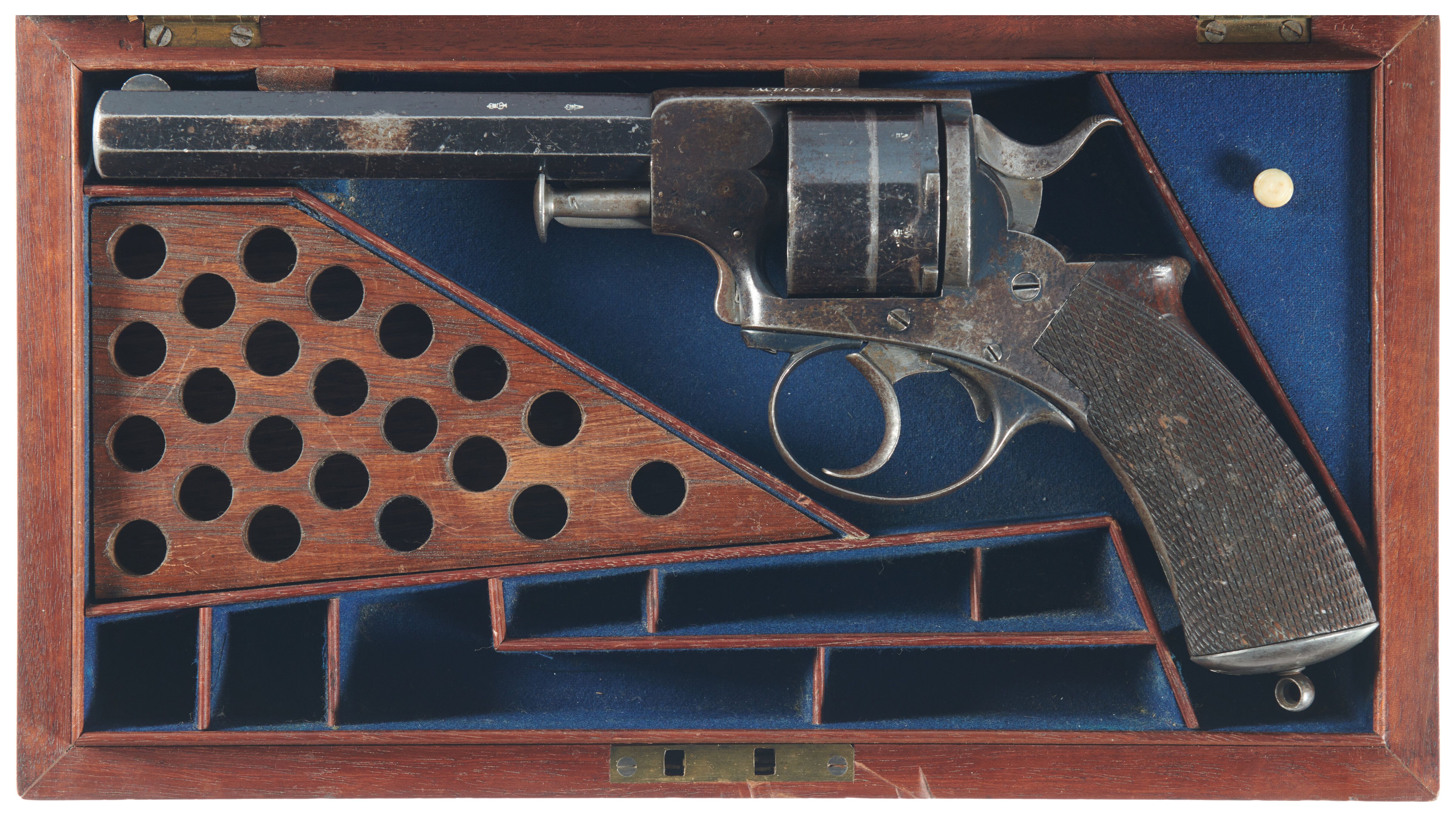 British George H. Daw Revolver with Case | Rock Island Auction