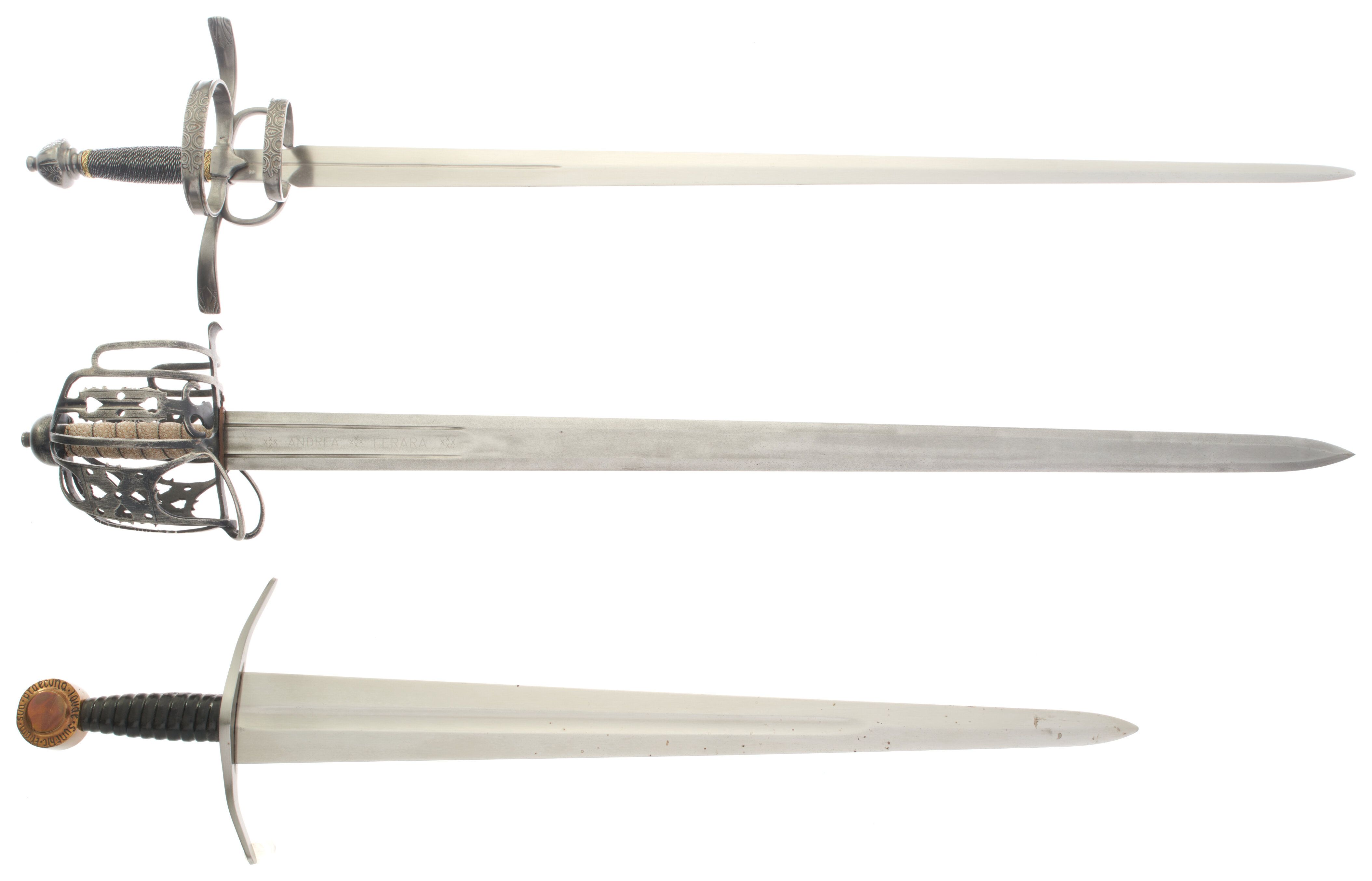 Three Attractive Reproduction Swords | Rock Island Auction