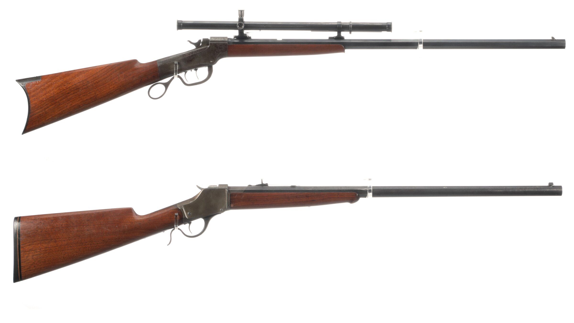 Two Antique American Single Shot Rifles | Rock Island Auction