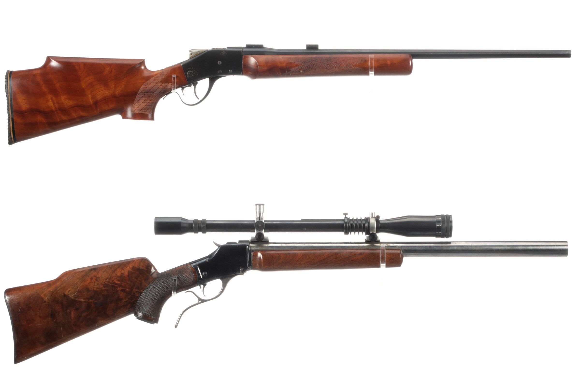 Two American Falling Block Single Shot Rifles | Rock Island Auction