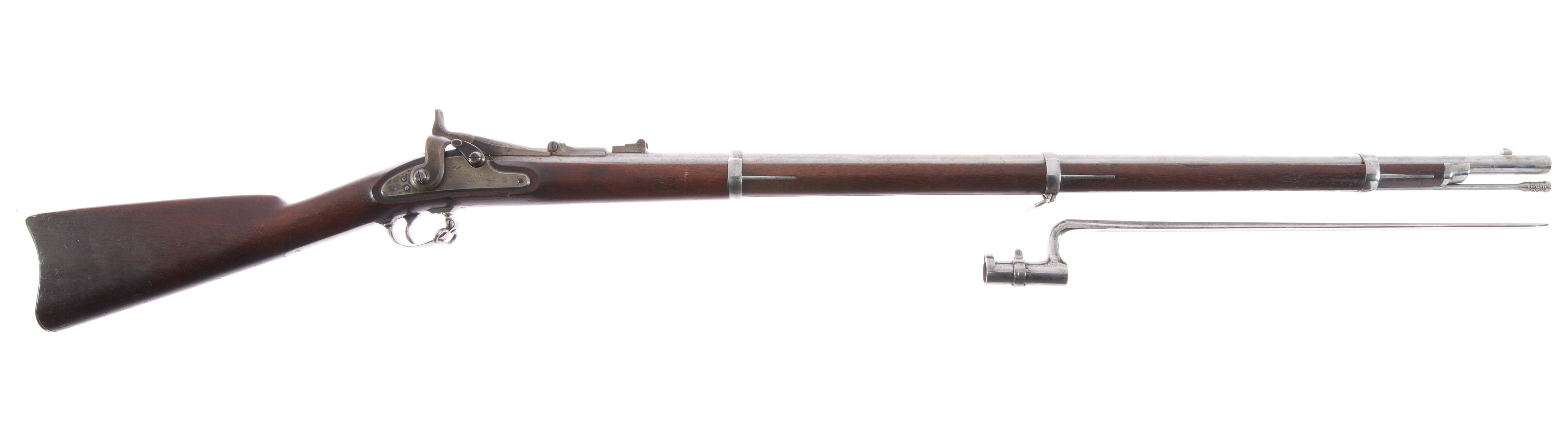 Springfield 1866 Allin Conversion Trapdoor Rifle with Bayonet | Rock ...