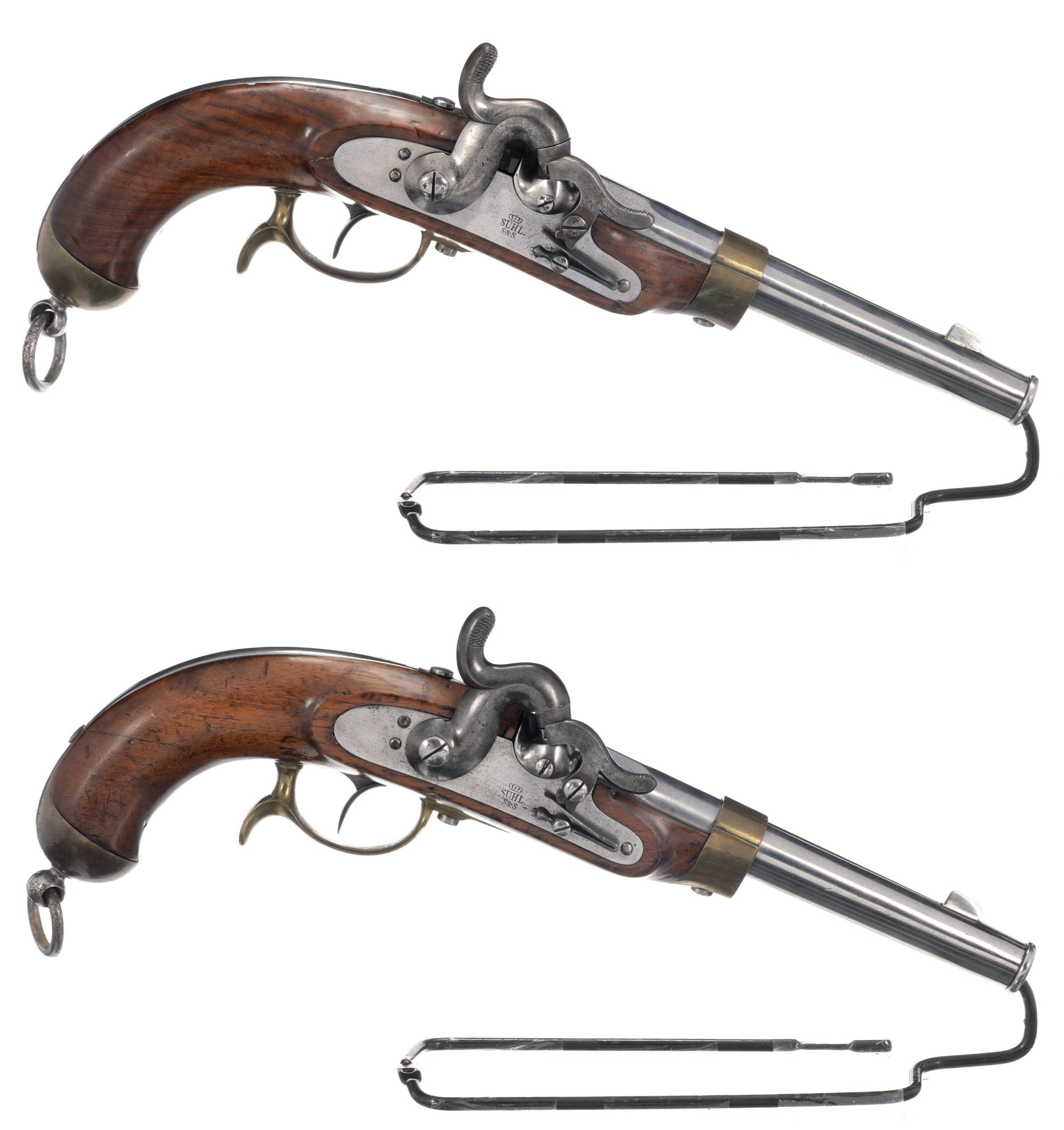 Pair of Prussian M1850 Percussion Cavalry Pistols Dated 1871 | Rock ...
