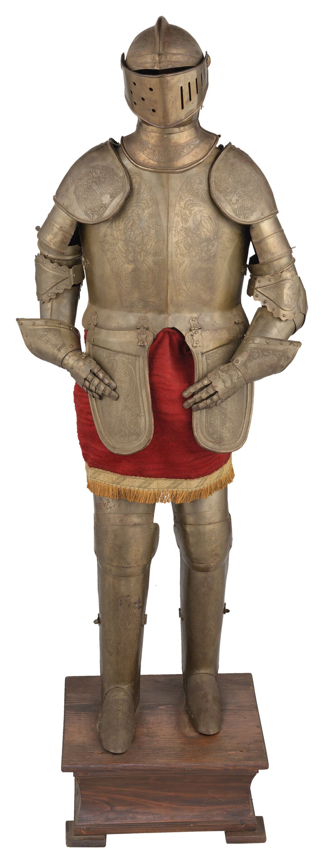 Victorian Era Miniature Etched Suit of 16th Century Style Armor | Rock ...