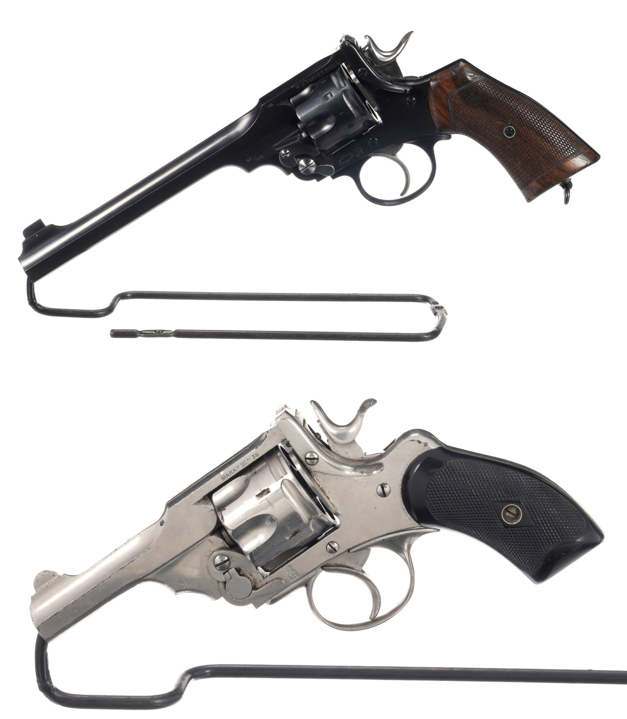 Two Webley & Scott Double Action Revolvers | Rock Island Auction