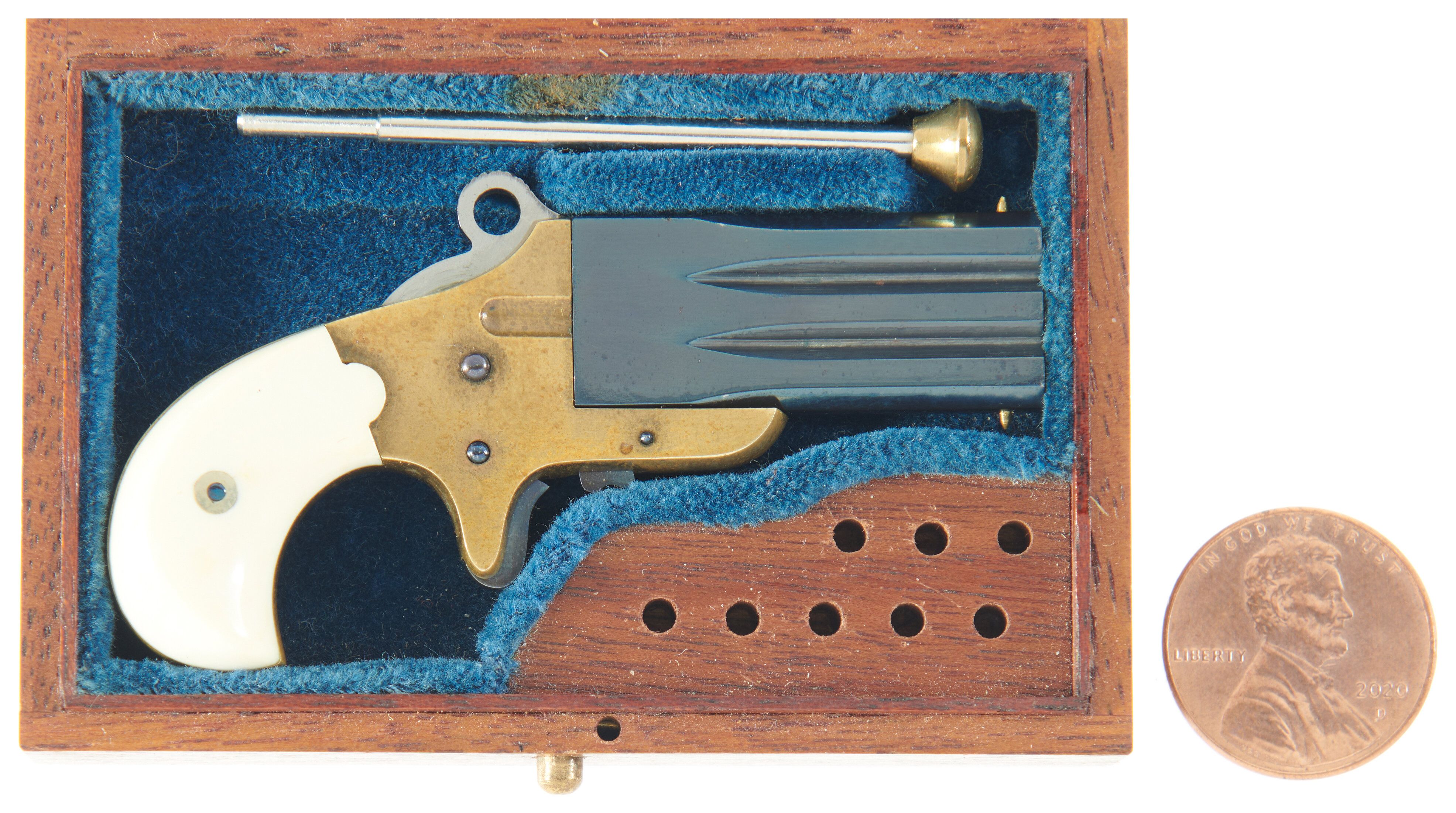 1/3 Scale Miniature Frank Wesson Pistol by Larry Smith with Case | Rock ...